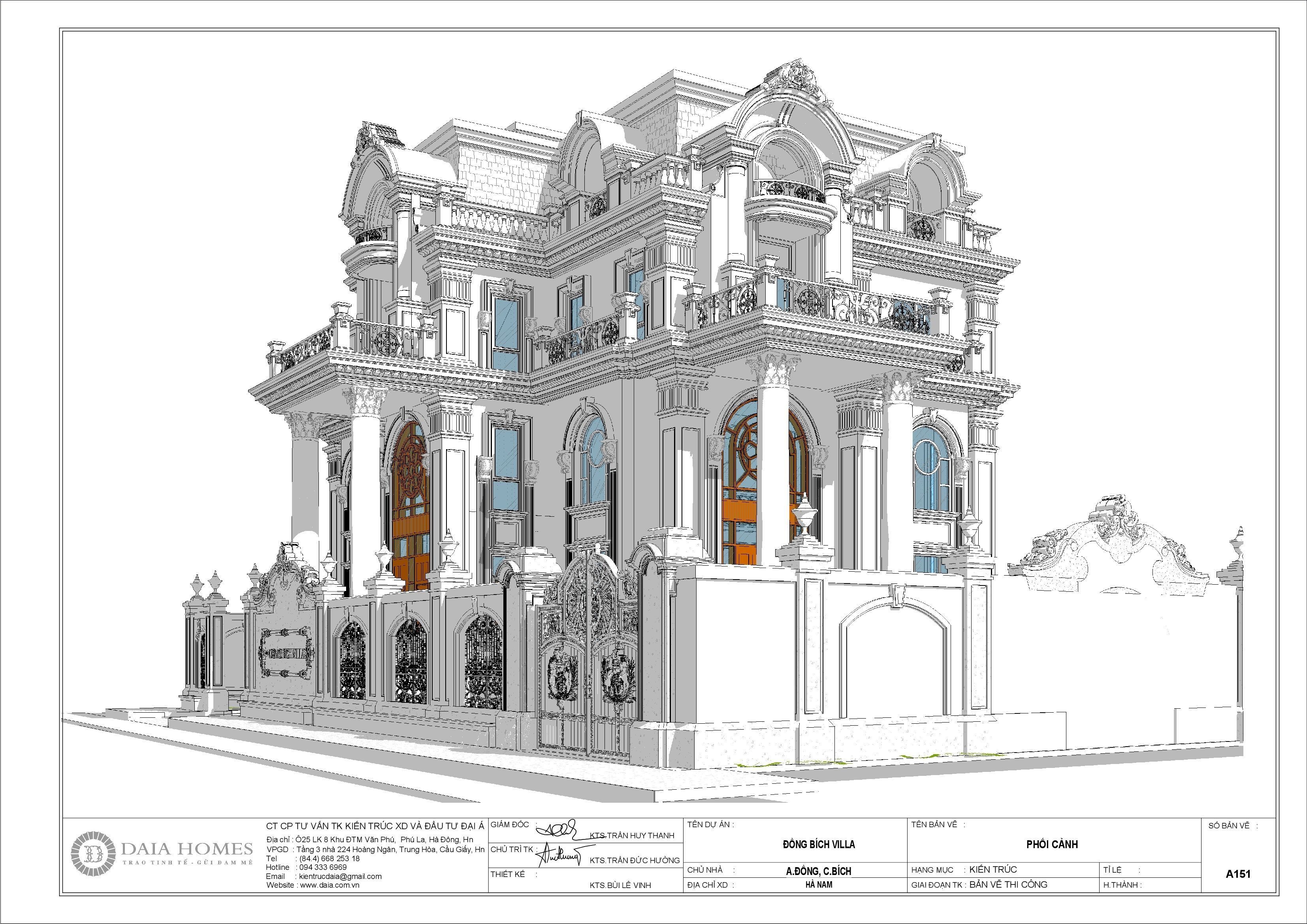 classic villa model revit templete family 3D model | CGTrader