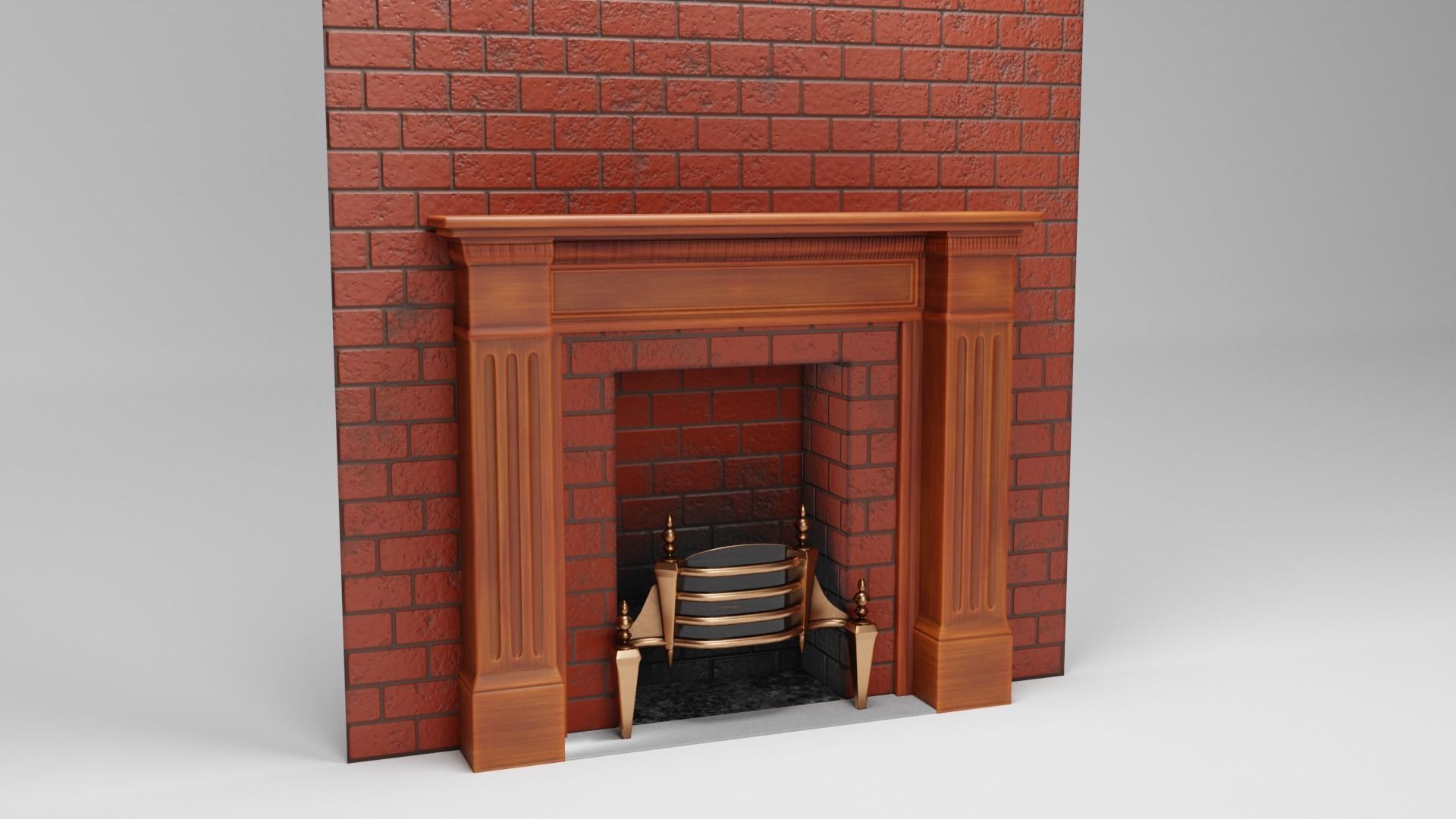 FirePlace free VR / AR / low-poly 3D model | CGTrader