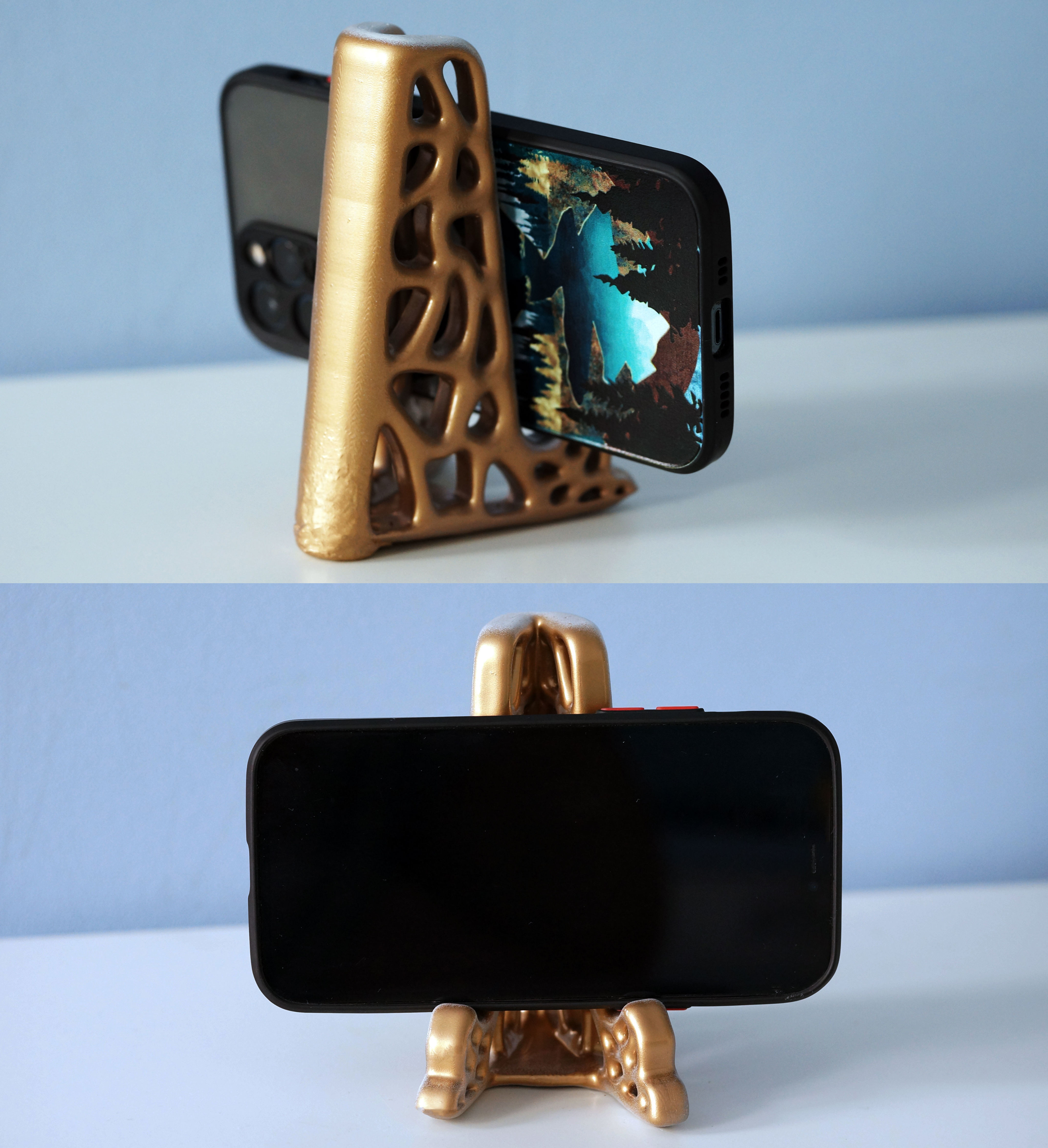 Modern style phone stand 3D model 3D printable | CGTrader