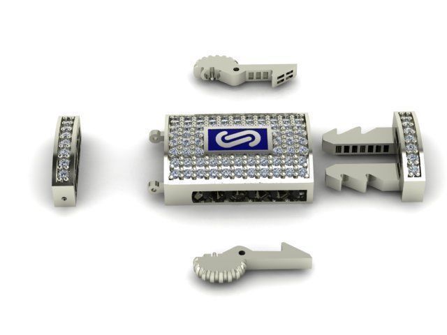 Lock bracelet or necklace clasp 3D model 3D printable | CGTrader