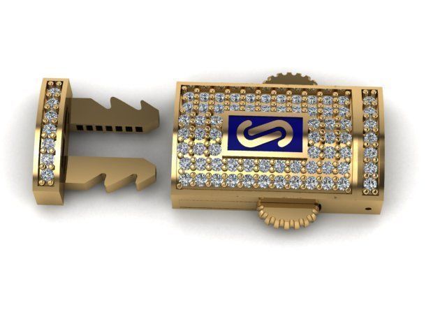 Lock bracelet or necklace clasp 3D model 3D printable | CGTrader