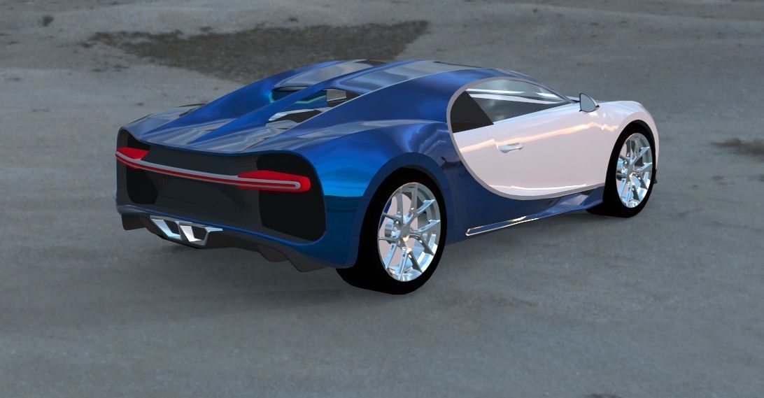 Bugatti Chiron High Detailed V2 3D model 3D printable | CGTrader