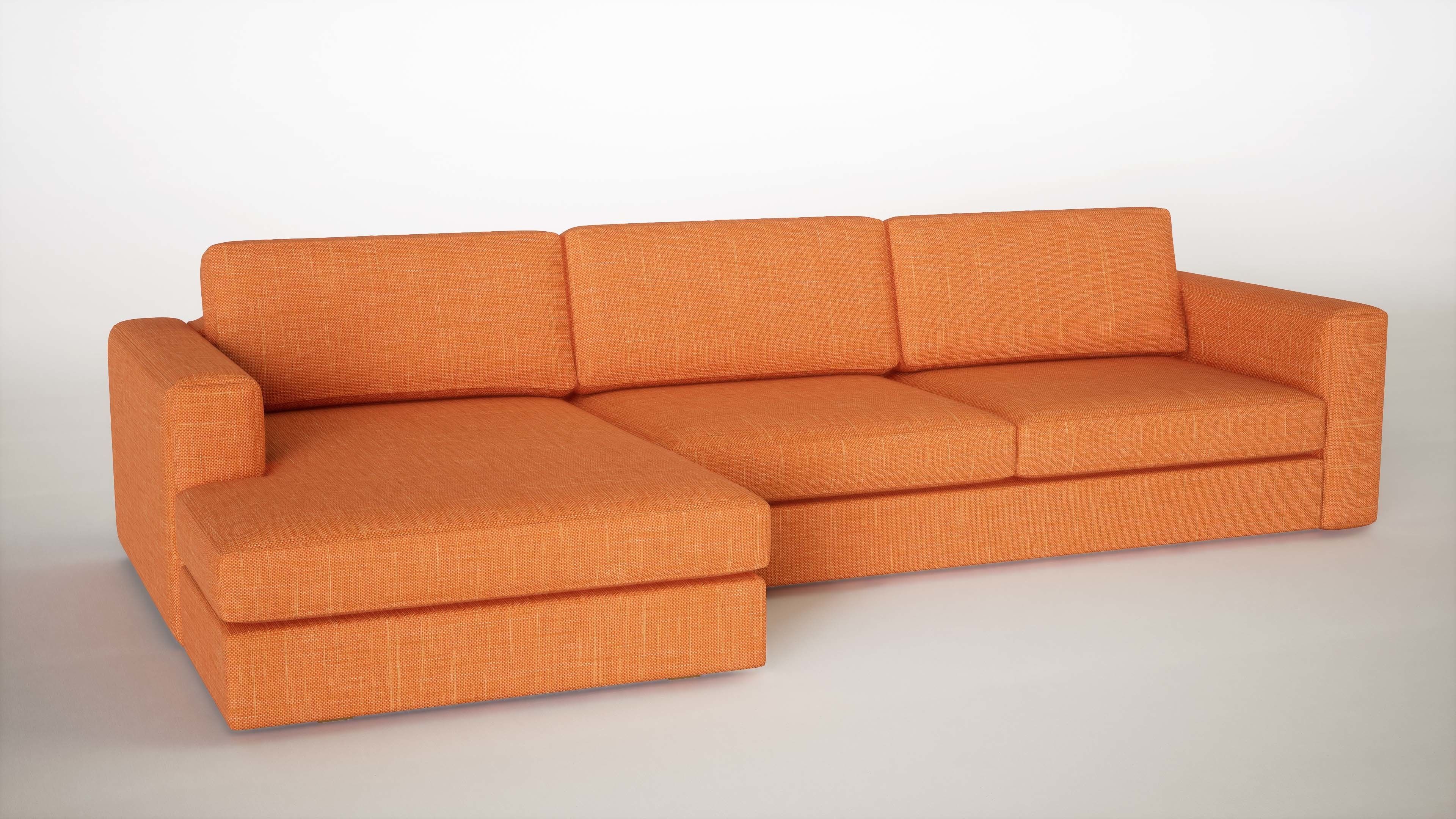 Reid Sectional Chaise sofa 3D model | CGTrader