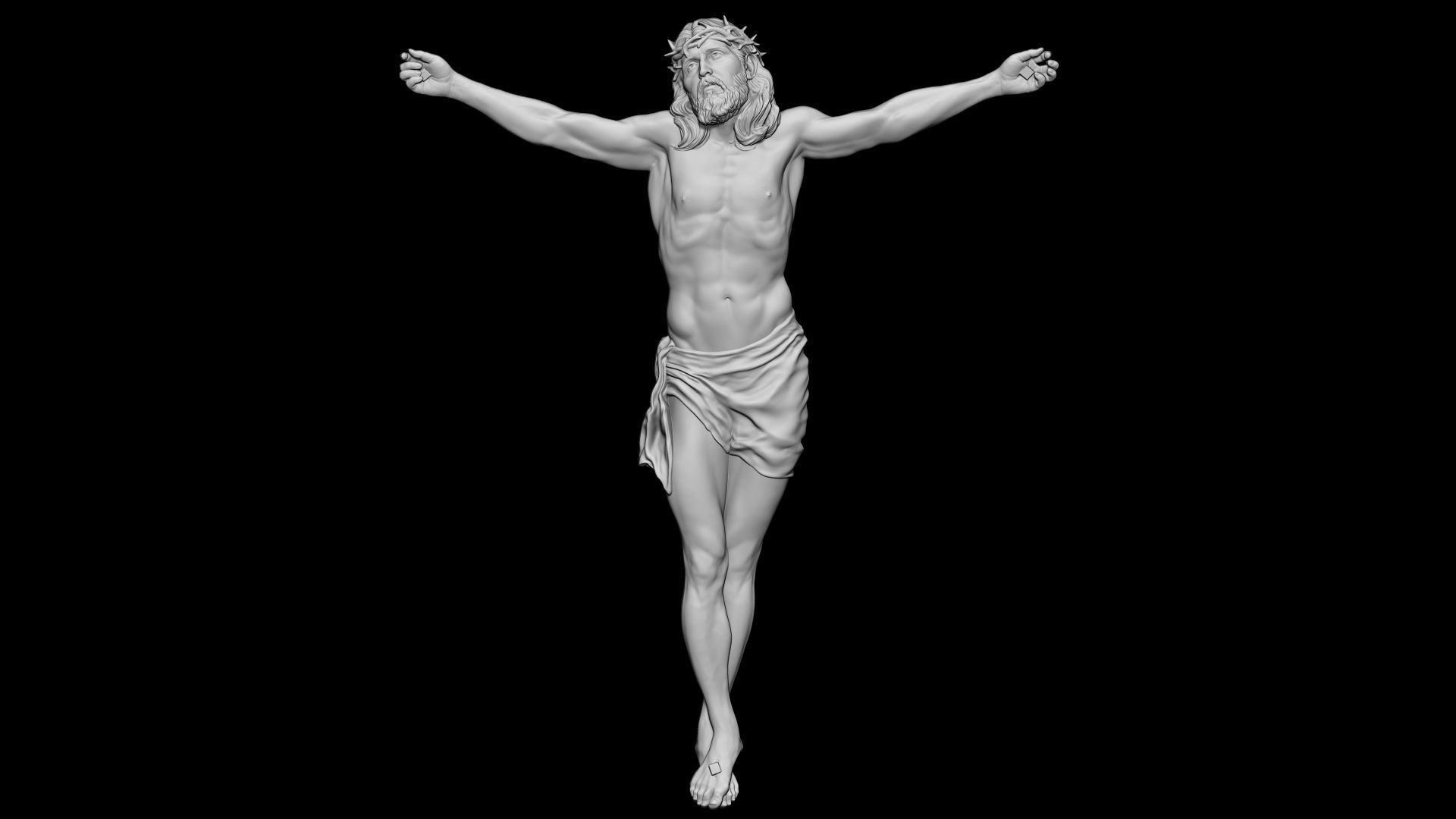 Crucifixion of Jesus Christ Cross Number 3 3D model 3D printable | CGTrader