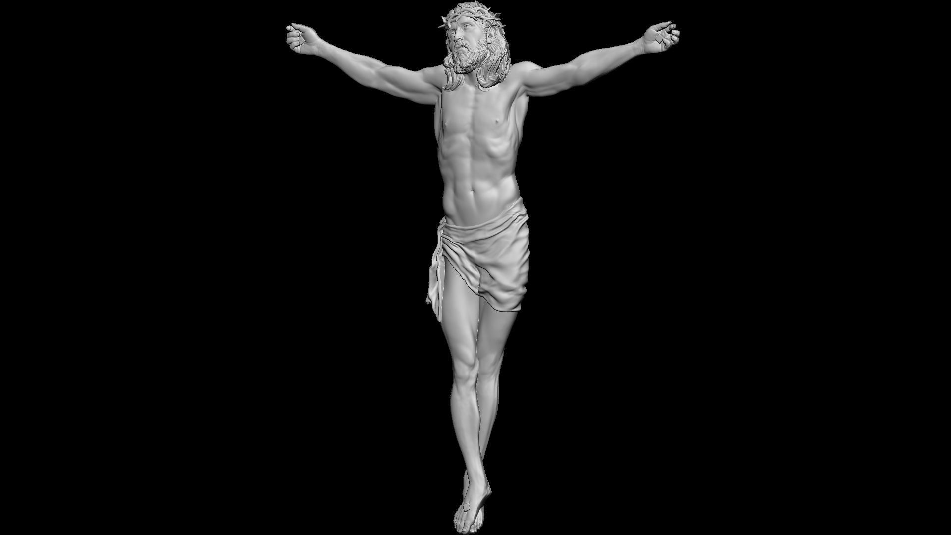Crucifixion of Jesus Christ Cross Number 3 3D model 3D printable | CGTrader