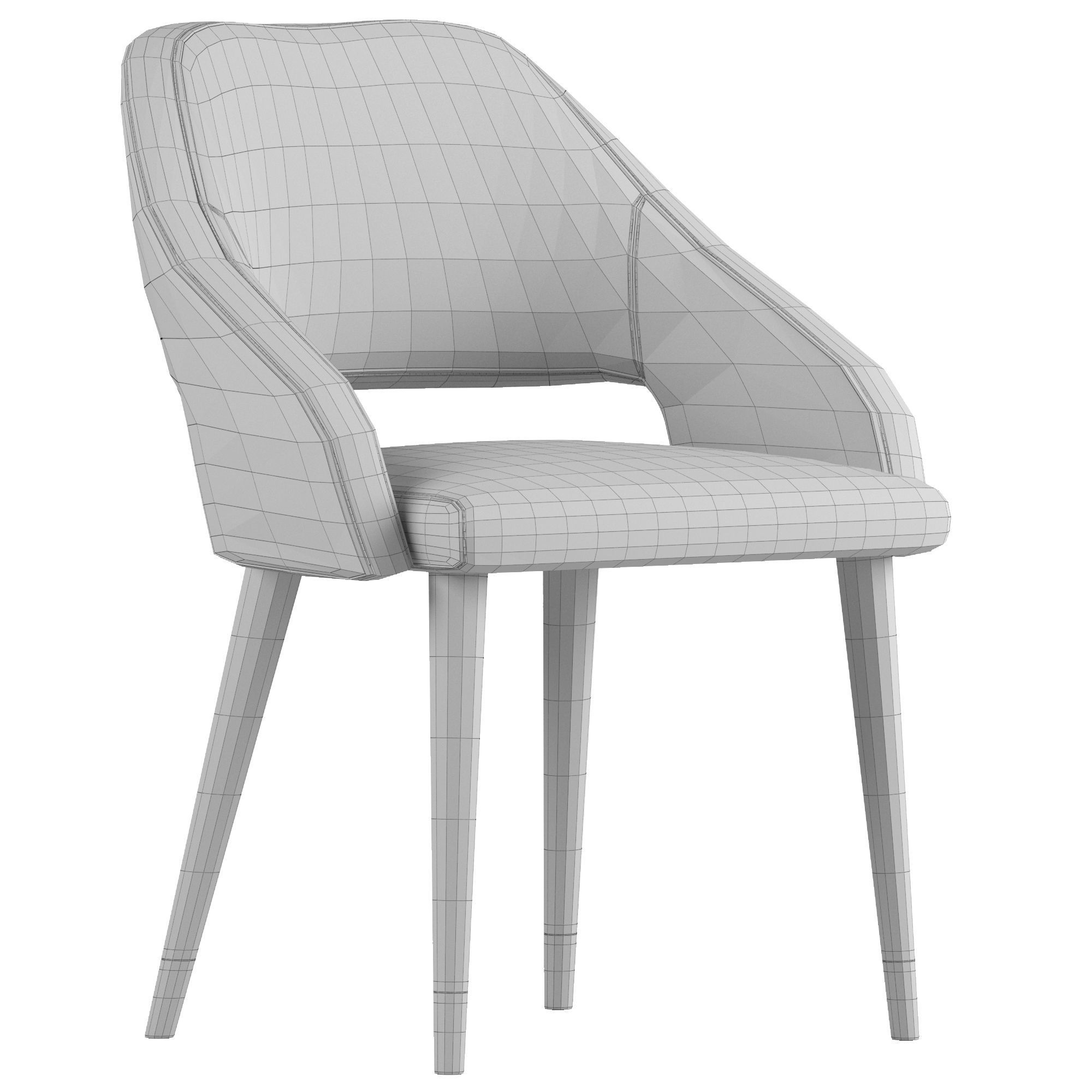 Ulivi Salotti INES CHAIR 3D model | CGTrader