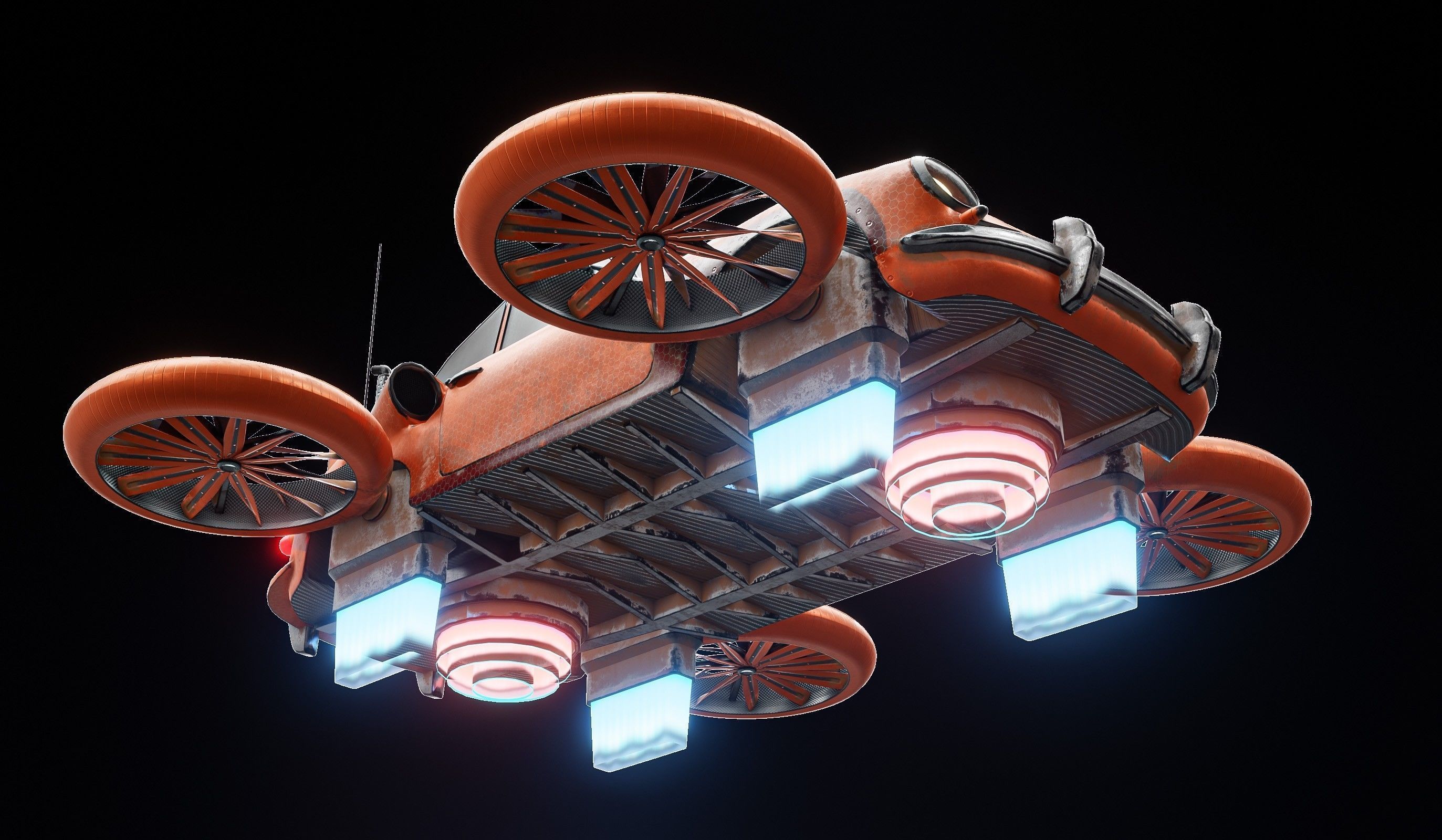 3D model Sci fi Flying Car VR / AR / low-poly | CGTrader