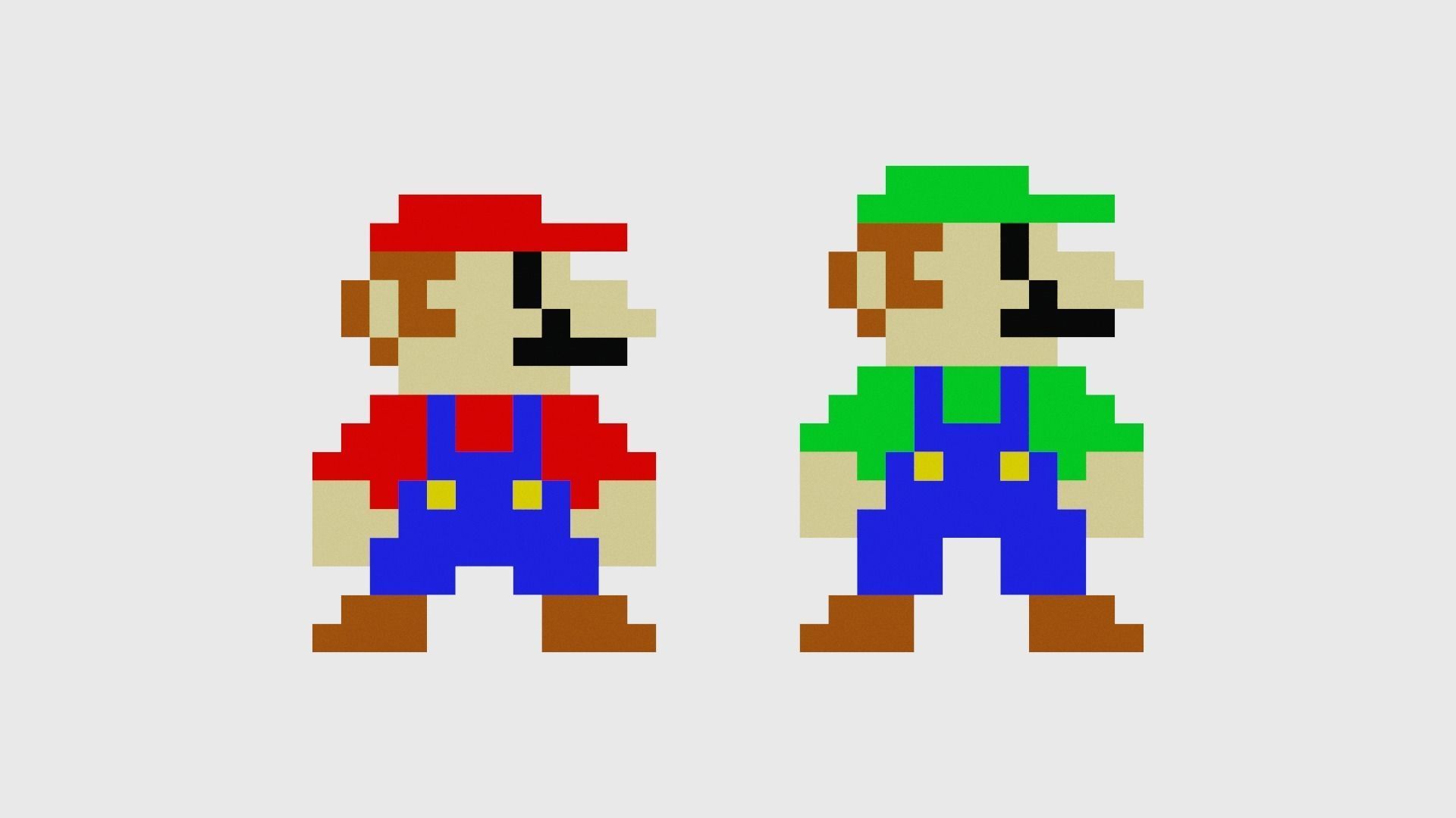 3D model Mario and Luigi VR / AR / low-poly | CGTrader
