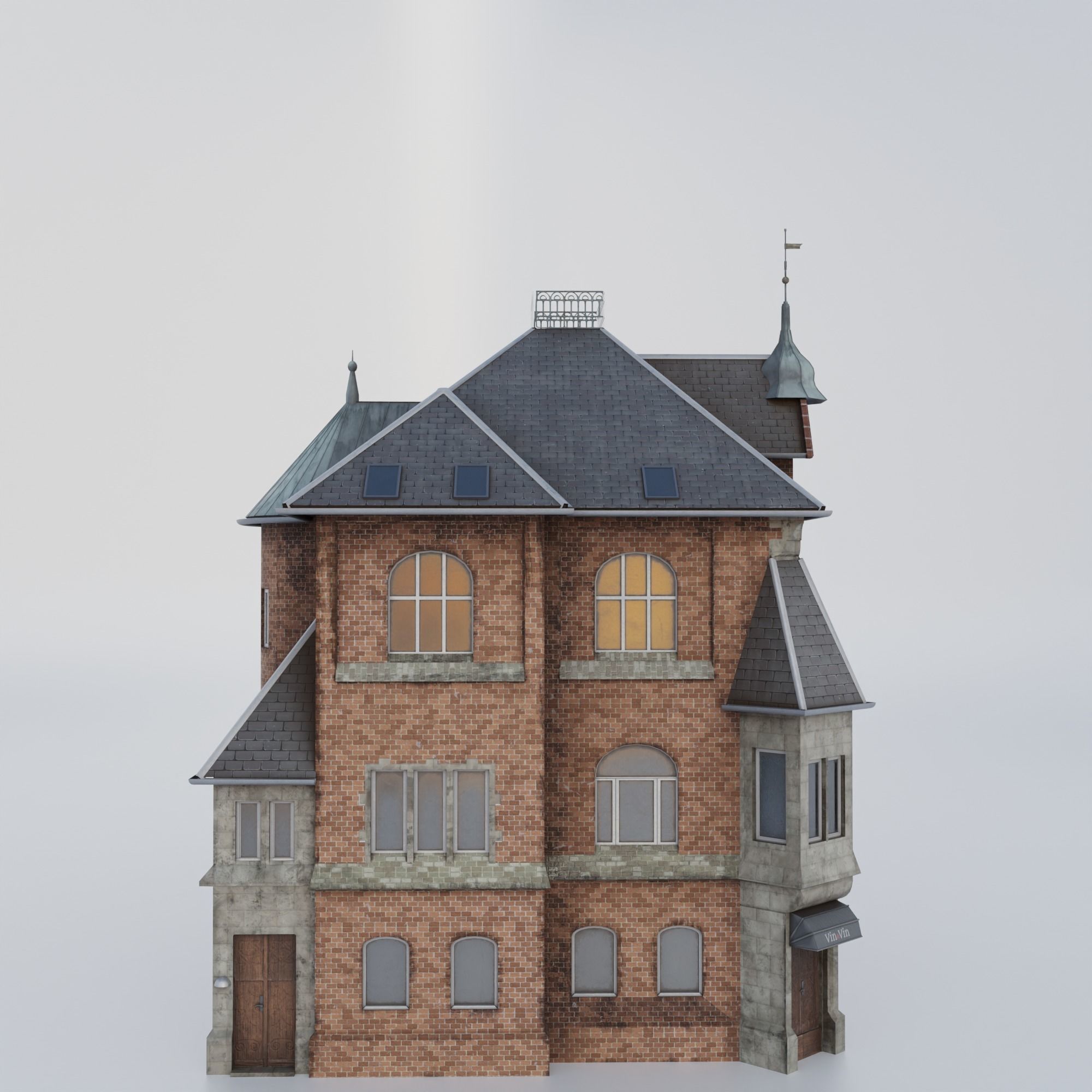 3D model Danish Houses Pack VR / AR / low-poly | CGTrader