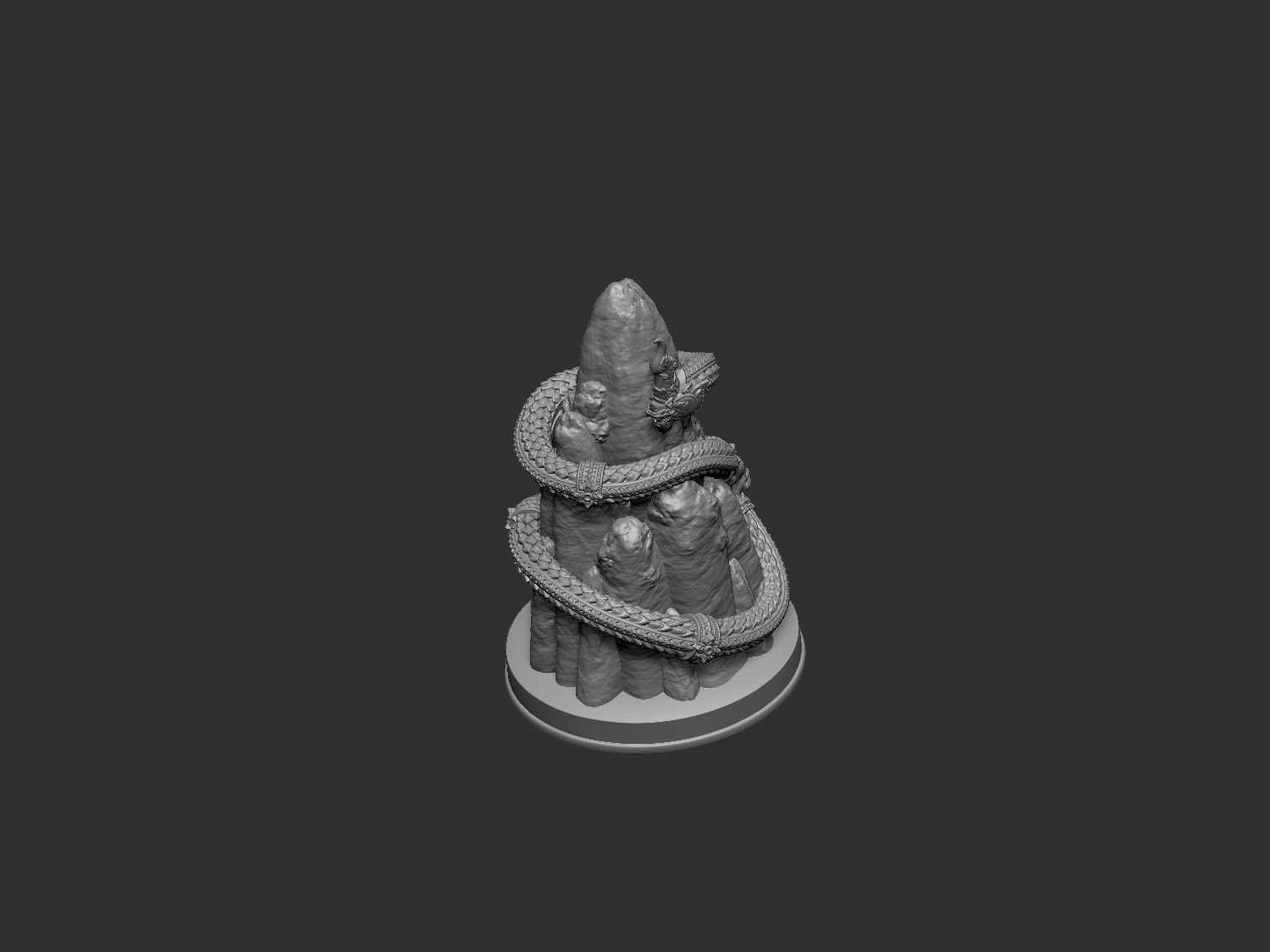 King of Naga 3D model 3D printable | CGTrader