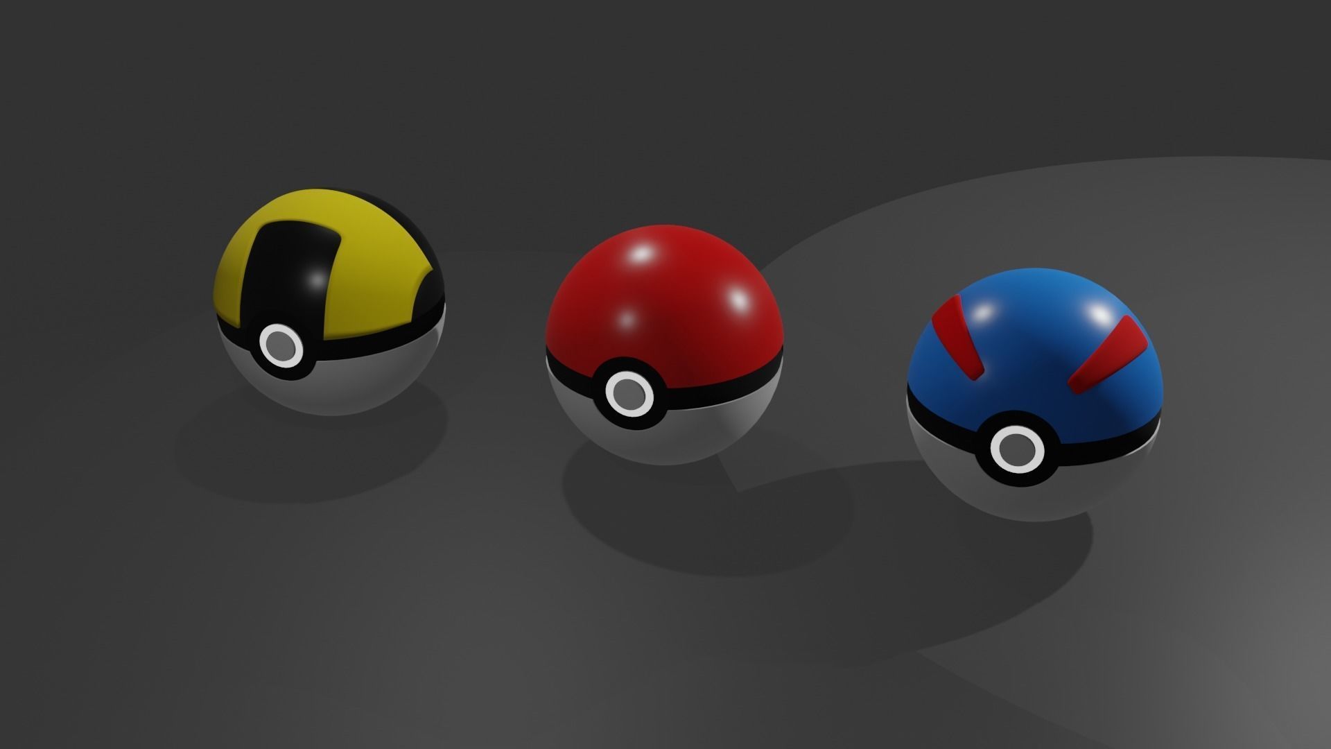 pokemon balls free 3D model | CGTrader