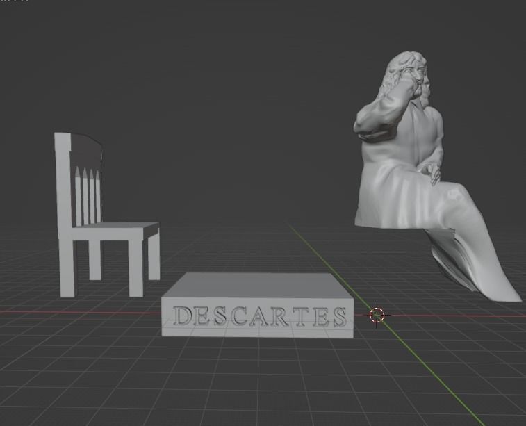 Rene Descartes 3D model 3D printable | CGTrader