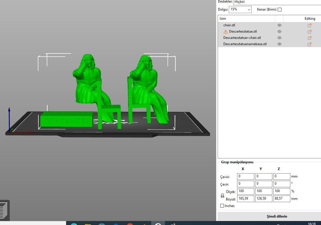 Rene Descartes 3D model 3D printable | CGTrader