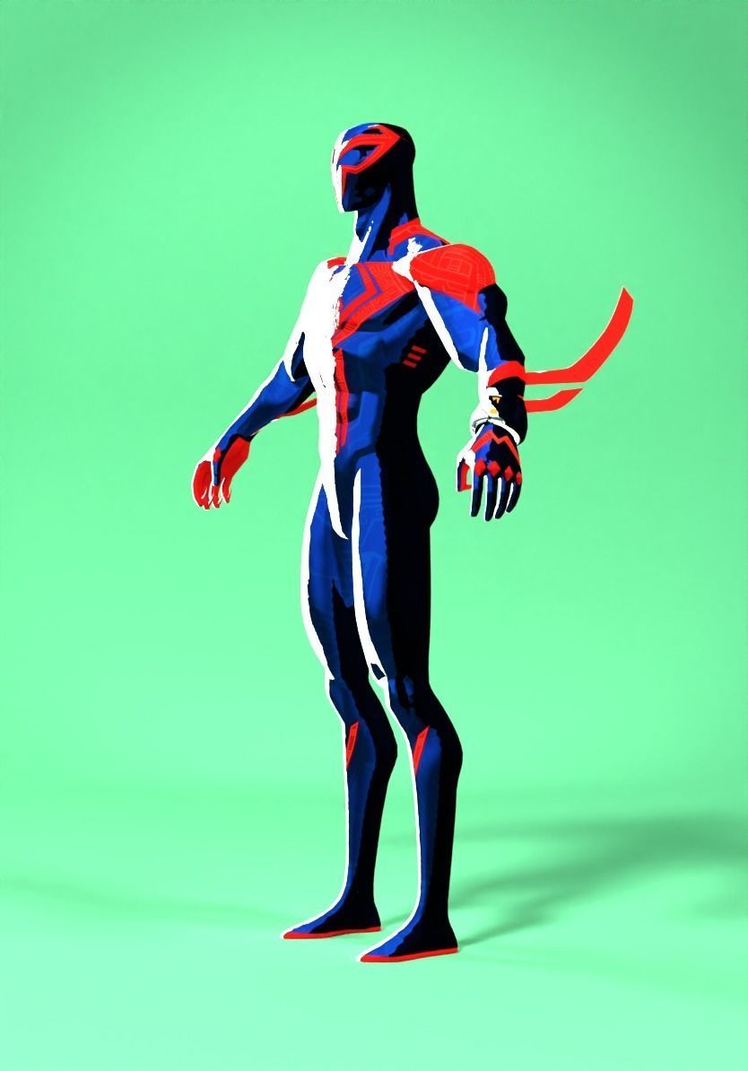 3D model Spider-man 2099 VR / AR / low-poly | CGTrader