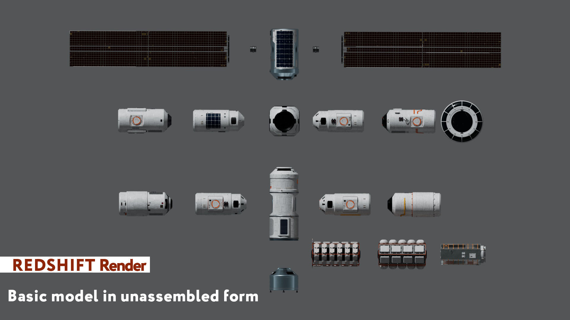 futuristic space station 3D model | CGTrader