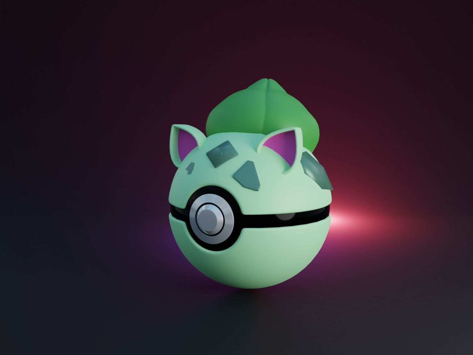 3D model Pokemon base pokeball free VR / AR / low-poly 3D model | CGTrader