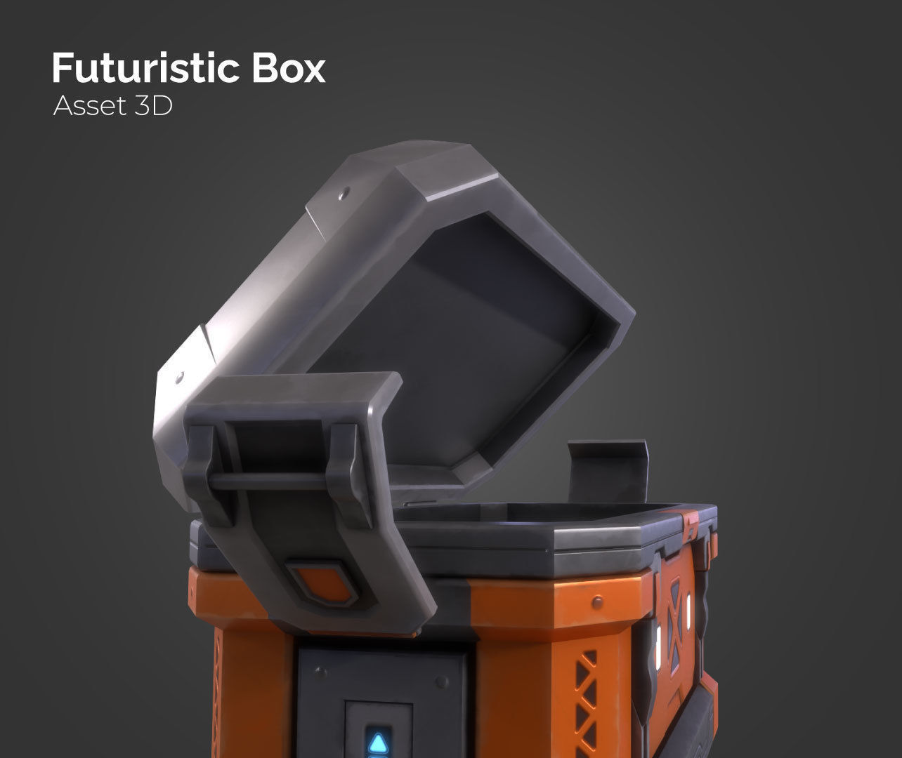 Futuristic Box free VR / AR / low-poly 3D model | CGTrader