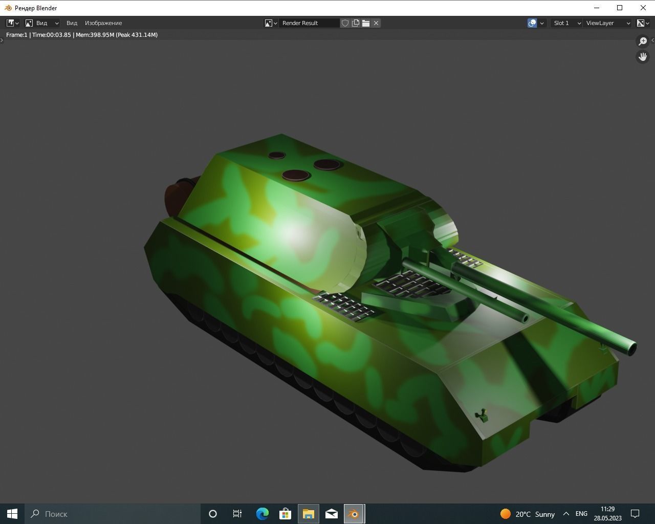 3D model tank maus VR / AR / low-poly | CGTrader