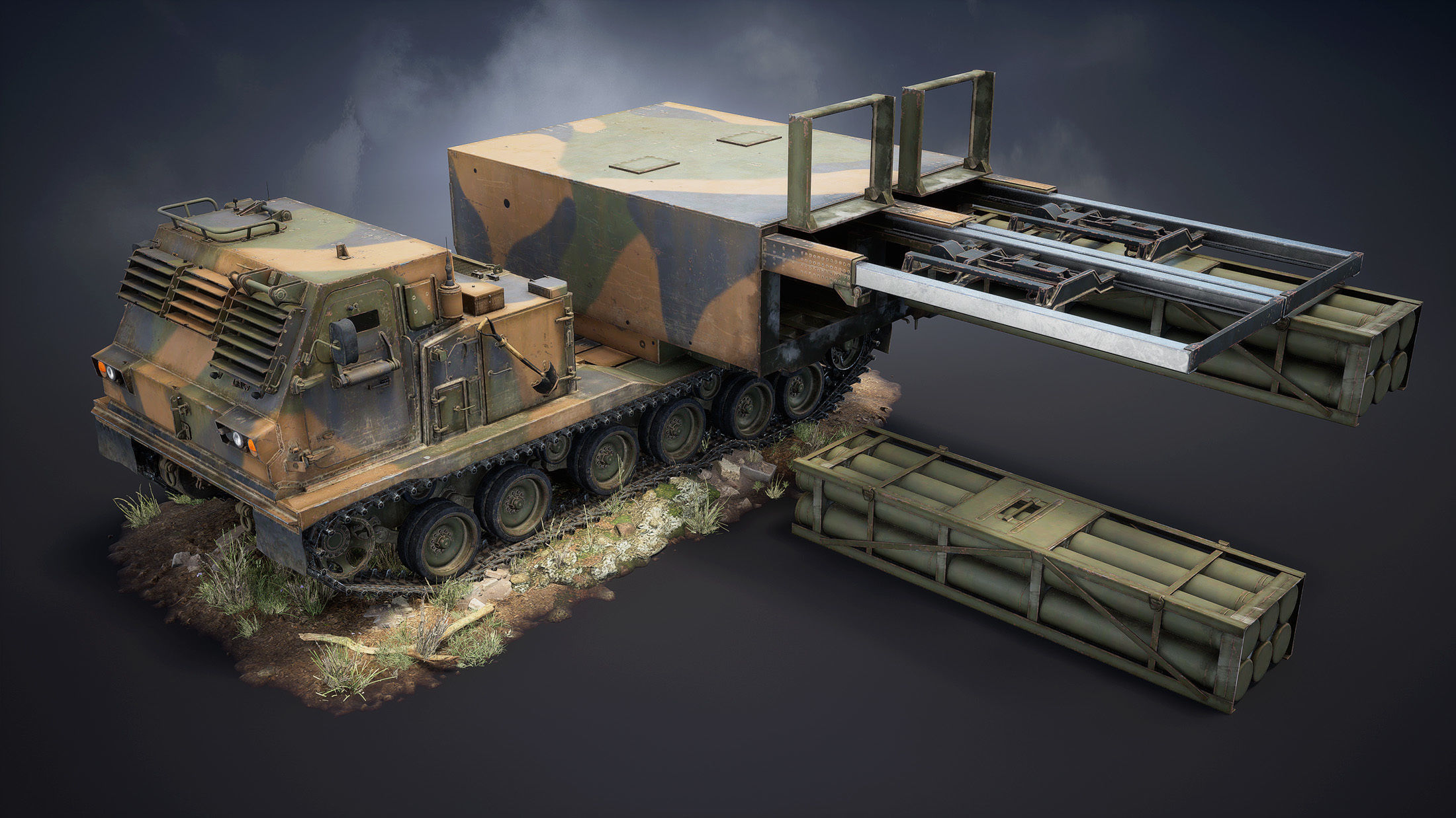 3D model M270 MLRS Game Ready VR / AR / low-poly | CGTrader