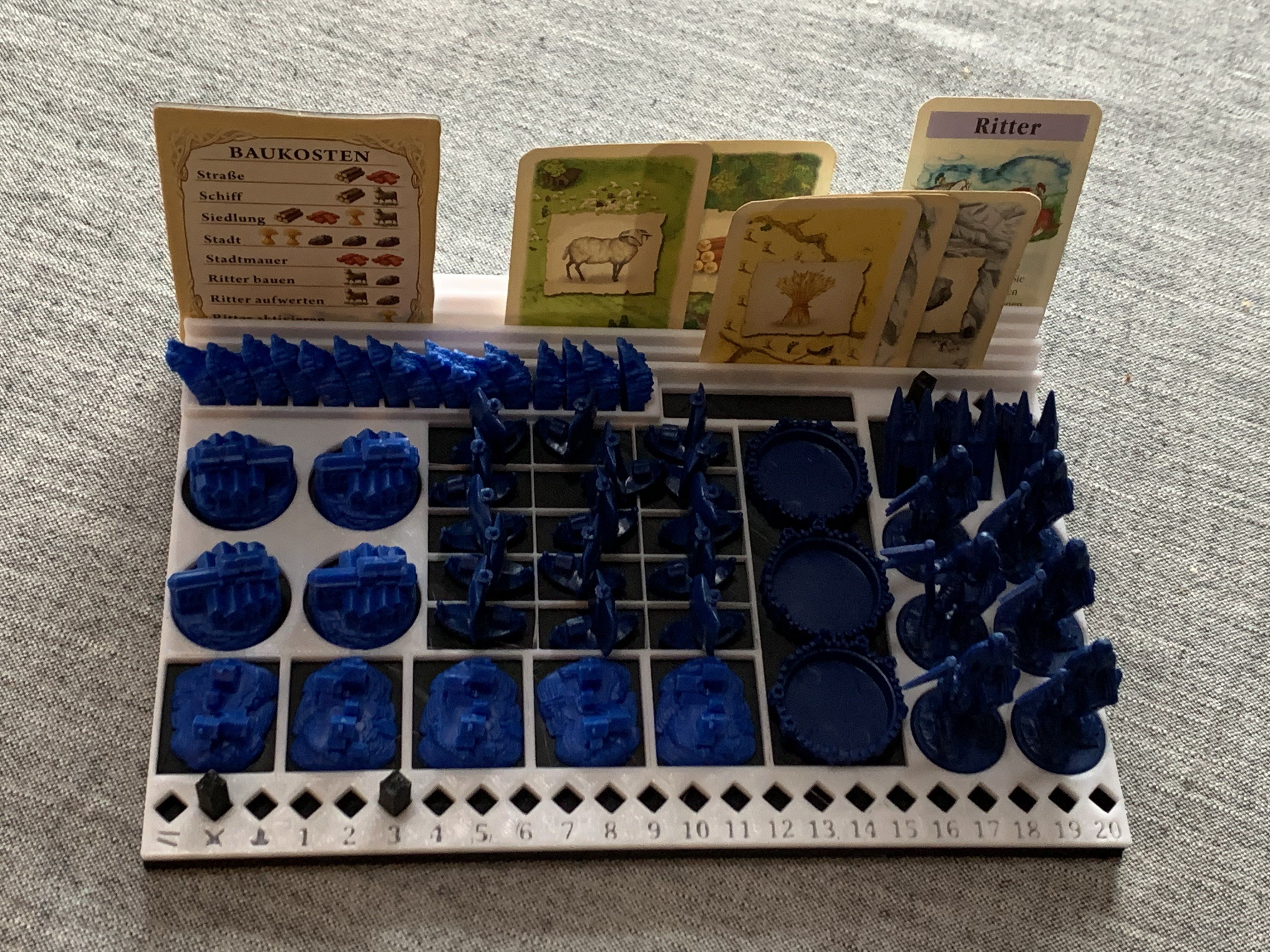 Catan Player Organizer 3D model 3D printable | CGTrader