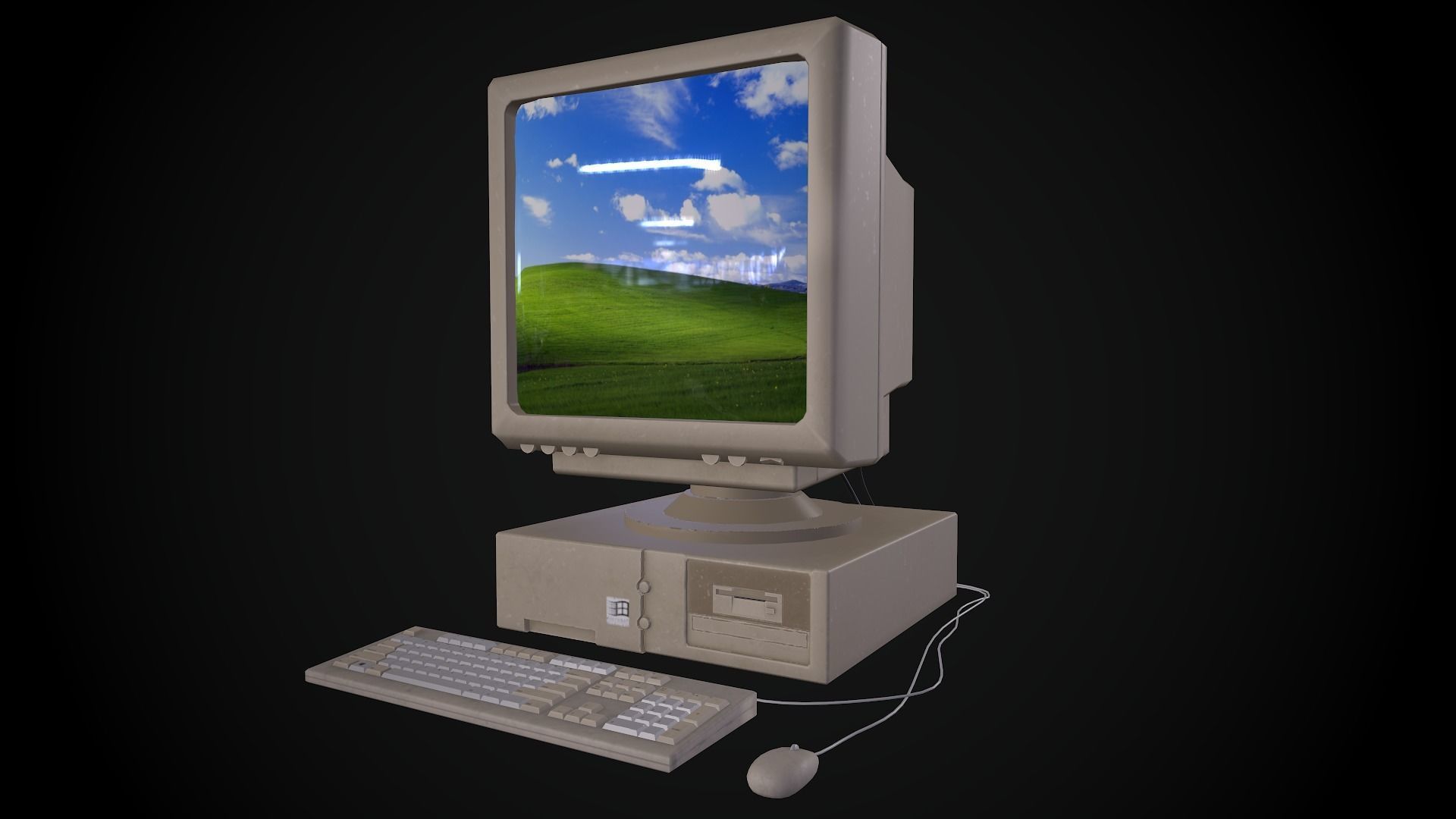 90s Pc Desktop style 02 Low-poly 3D model 3D model | CGTrader