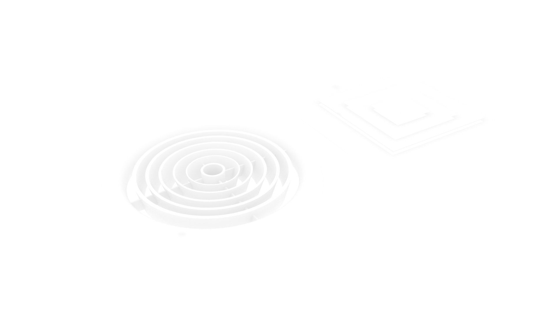 Square and Circle Ventilation Systems 3D model | CGTrader