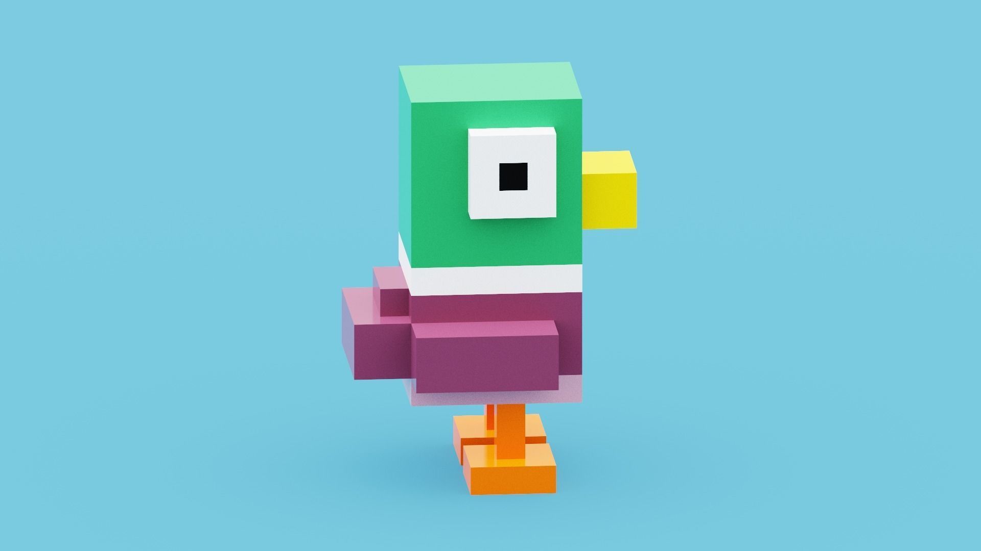 3D model Minecraft Duck VR / AR / low-poly | CGTrader