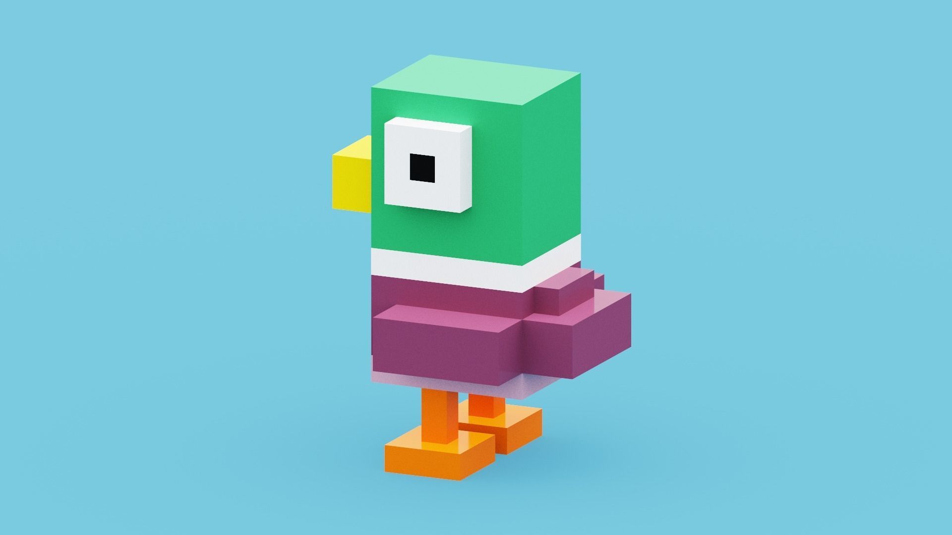 3D model Minecraft Duck VR / AR / low-poly | CGTrader