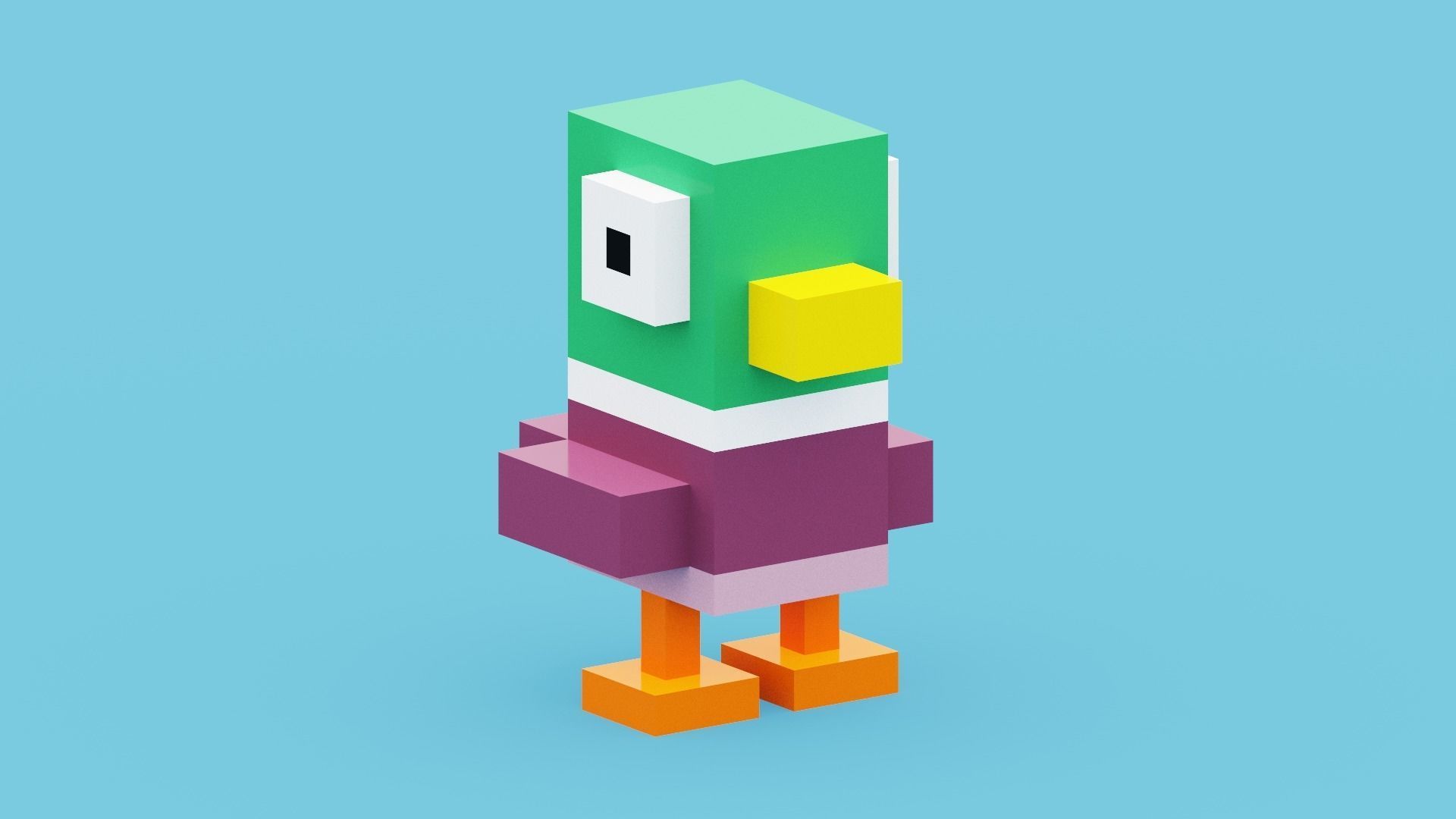 3D model Minecraft Duck VR / AR / low-poly | CGTrader