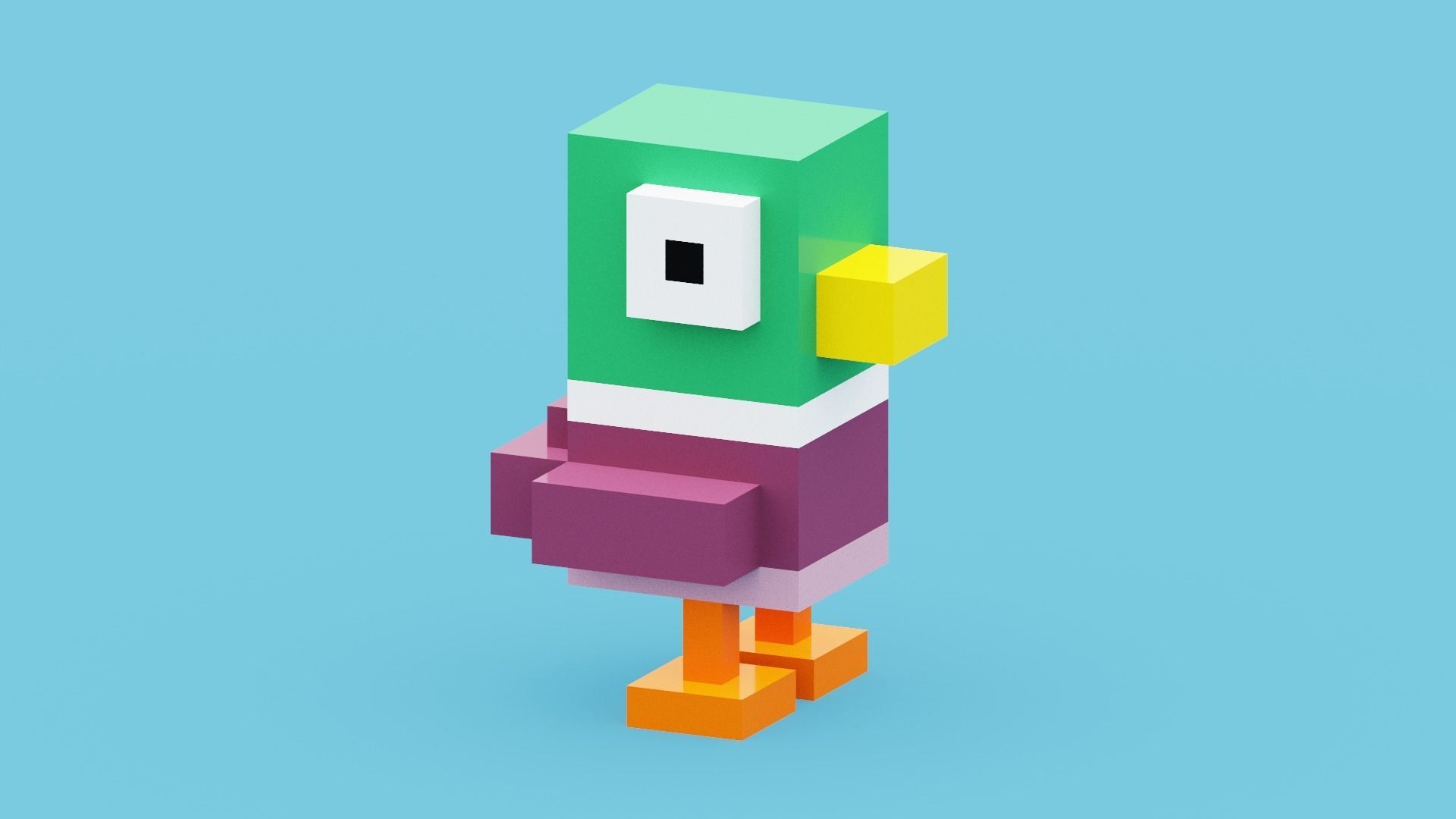 3D model Minecraft Duck VR / AR / low-poly | CGTrader