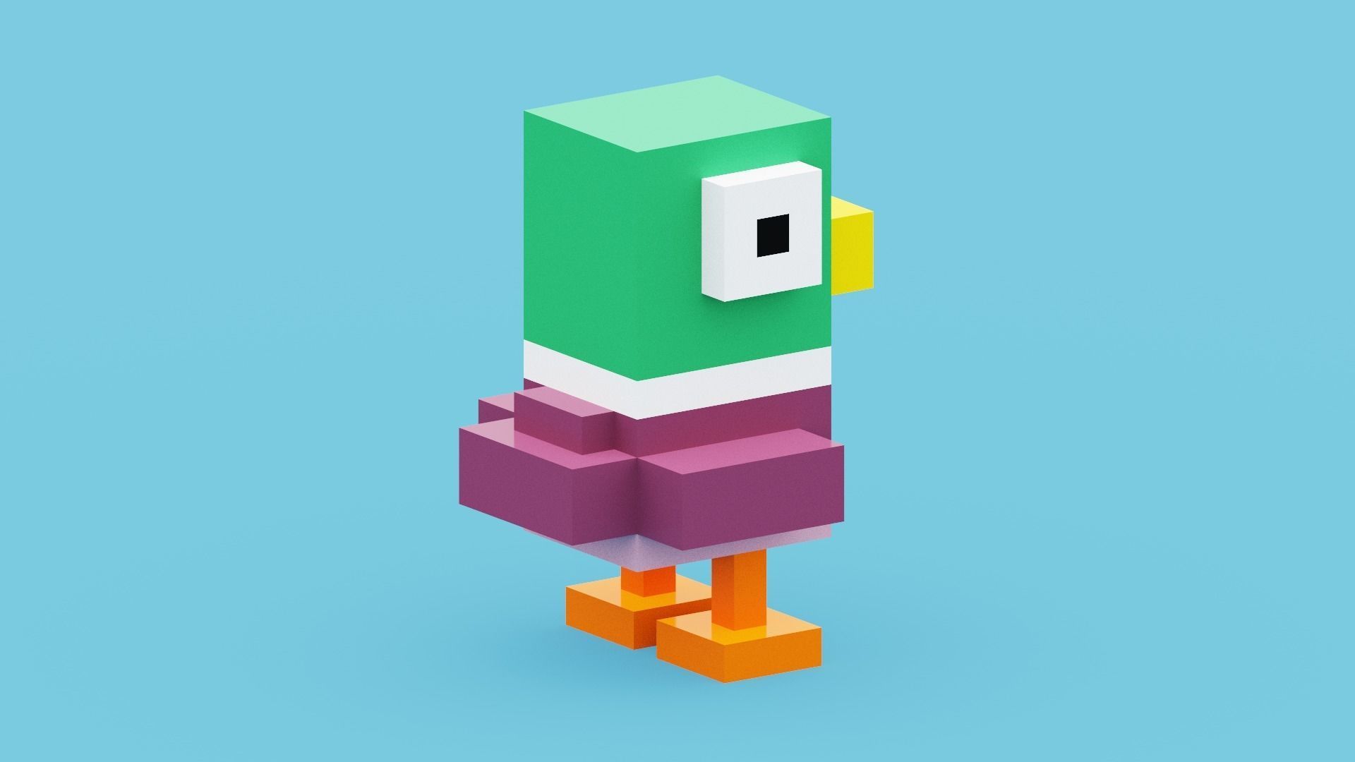 3D model Minecraft Duck VR / AR / low-poly | CGTrader