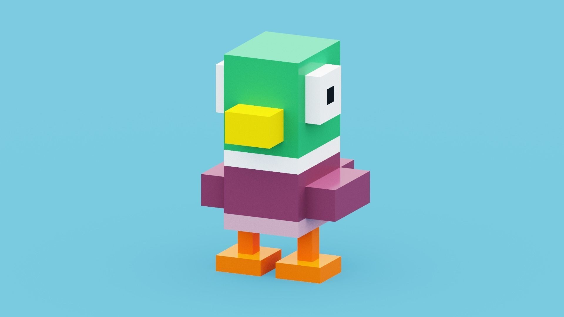 3D model Minecraft Duck VR / AR / low-poly | CGTrader