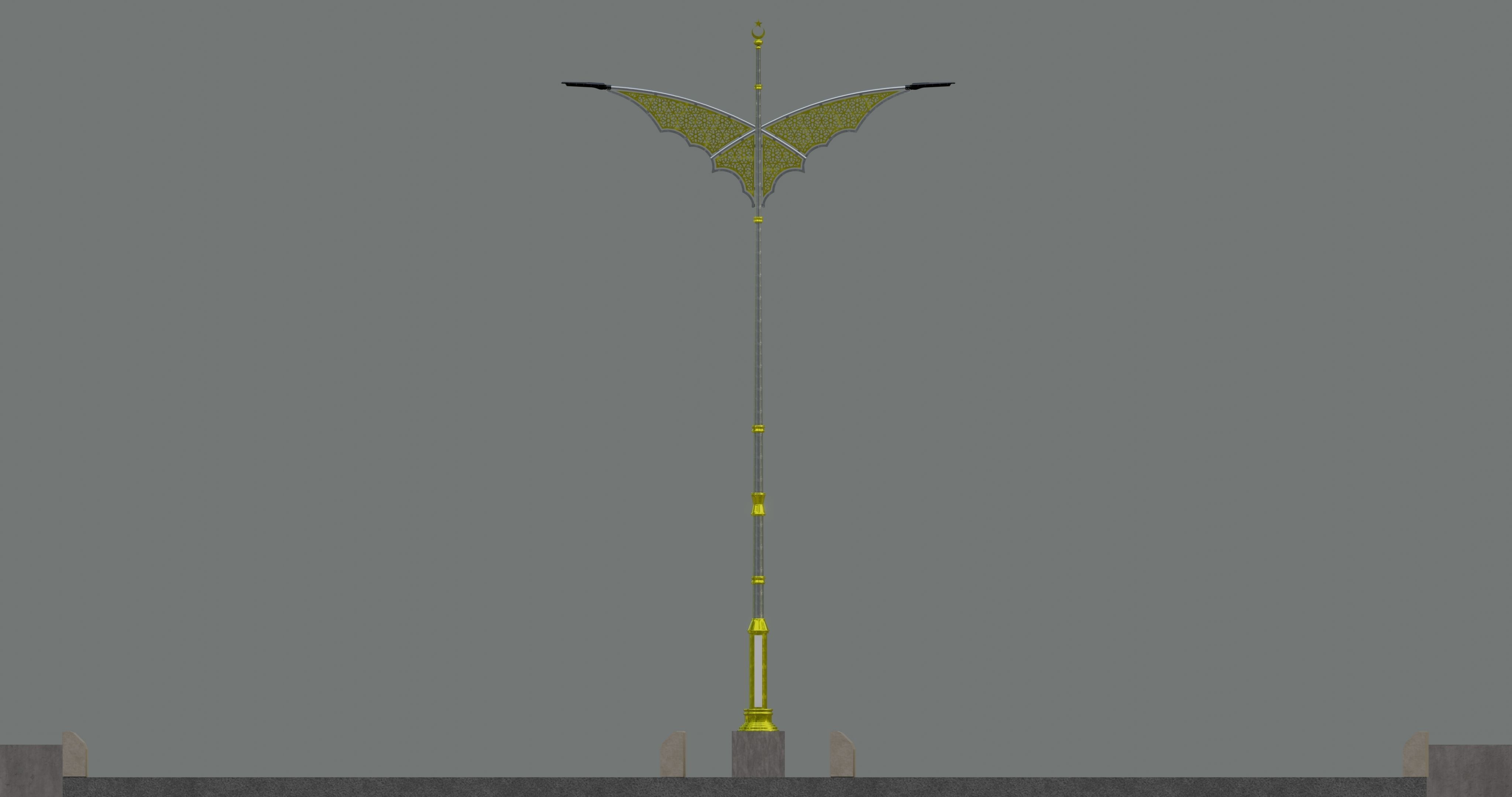 Decorative Lighting Pole Type-1 3D model | CGTrader