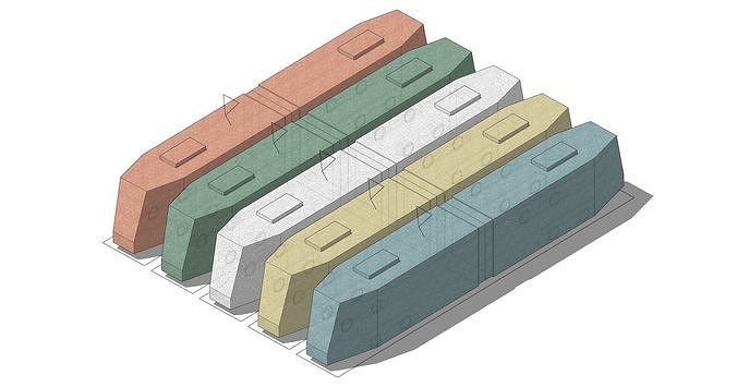 Simple Tram 3D model | CGTrader