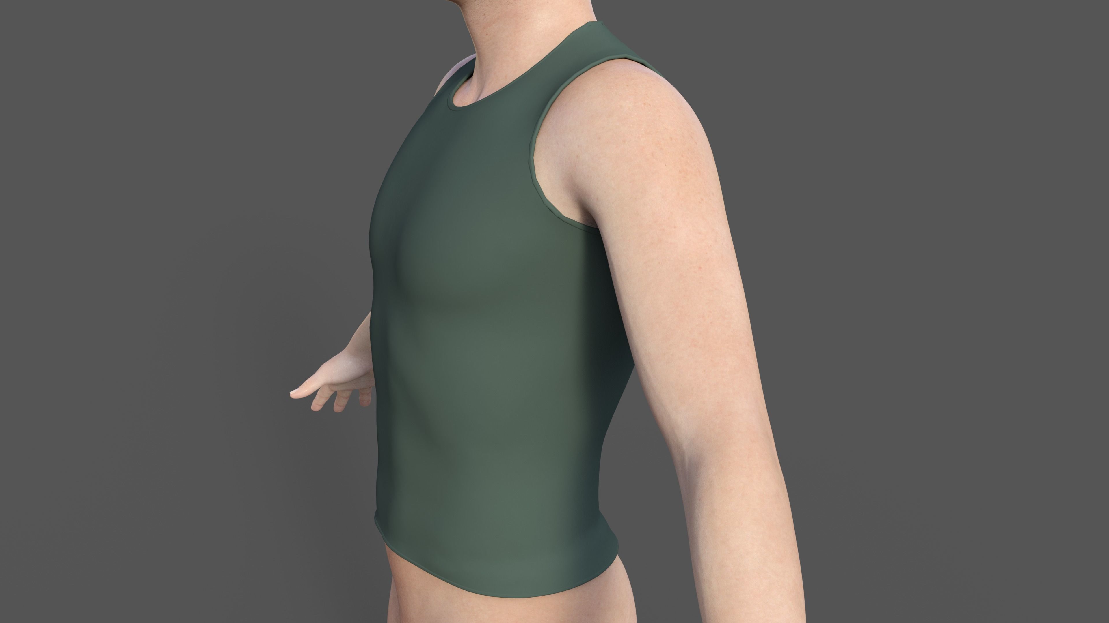 Simple Sport Tank Top free VR / AR / low-poly 3D model | CGTrader