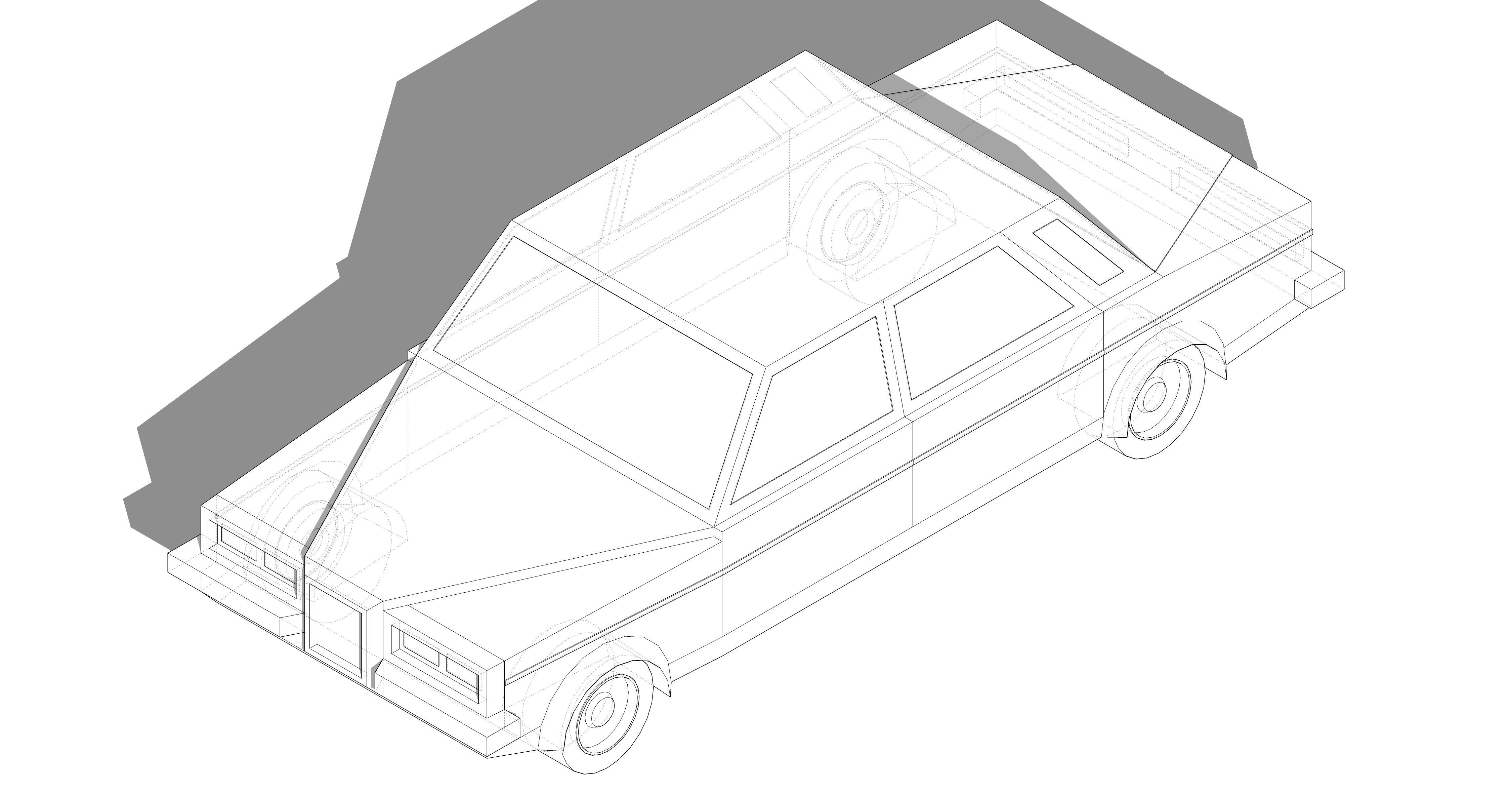Funny Simple Car 3D model | CGTrader
