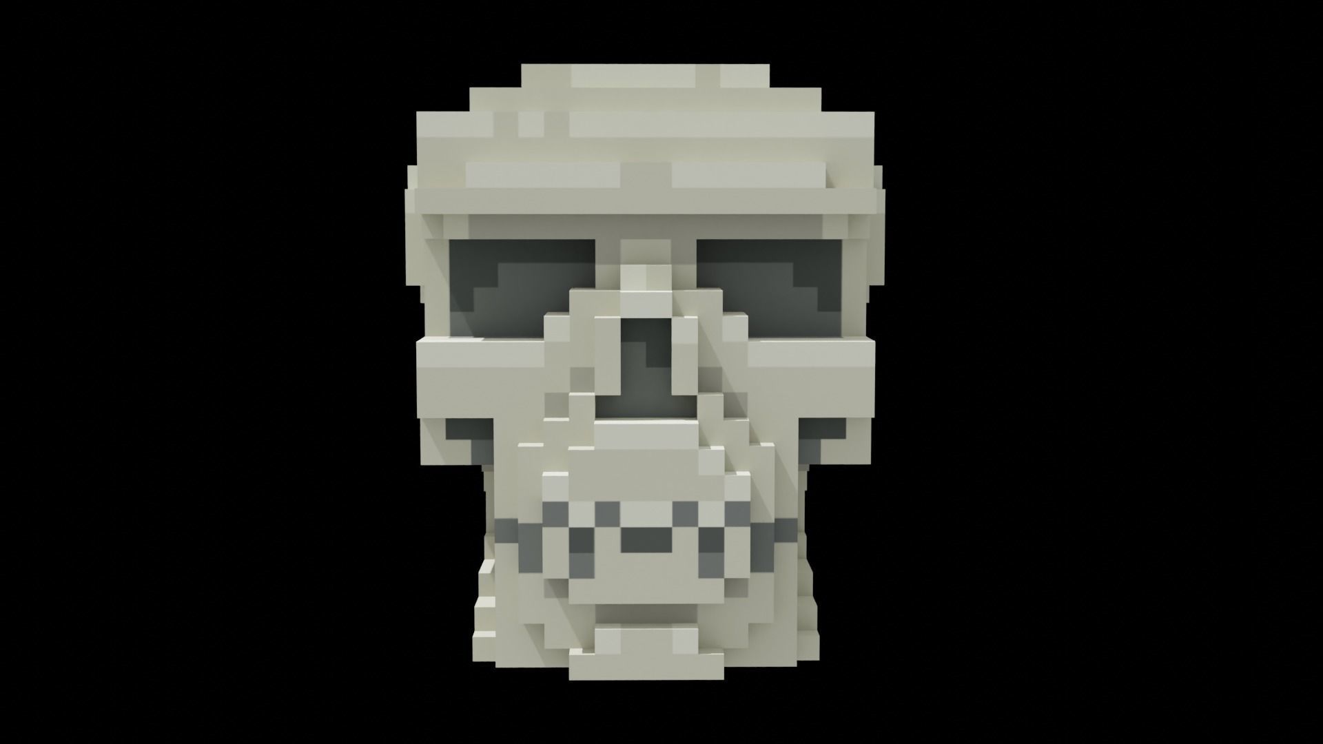 3D model Voxel Human Skull VR / AR / low-poly | CGTrader