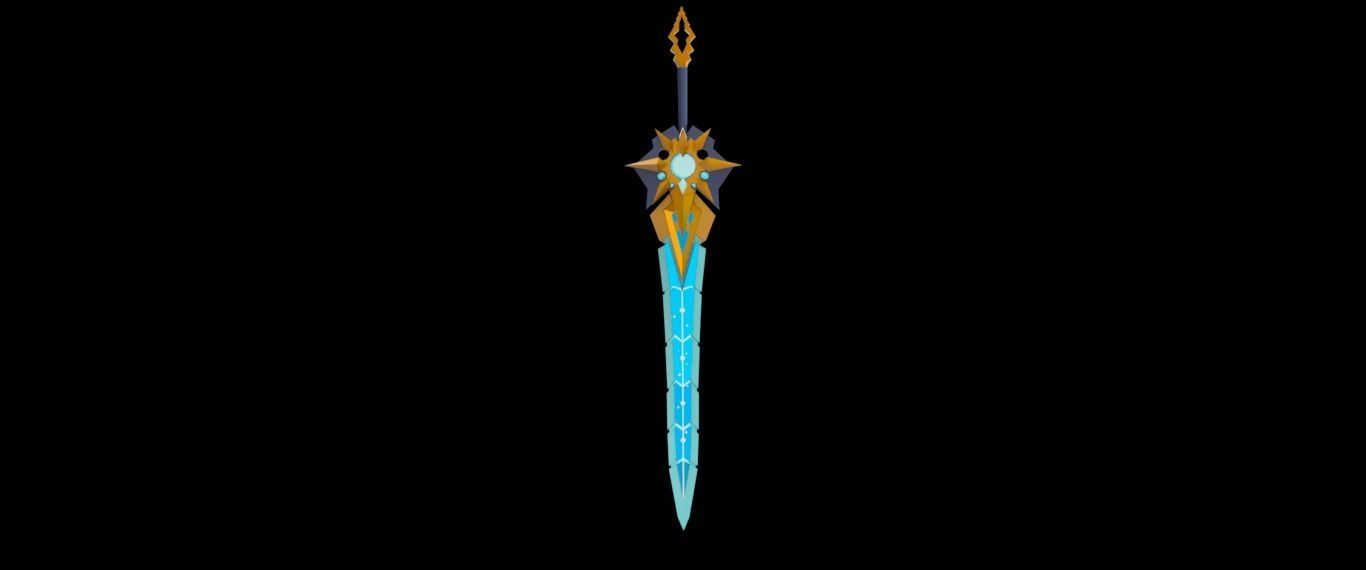 ESPADA CABALLERO SERPIENTE NEGRA GENSHIN IMPACT 3D model 3D printable ...