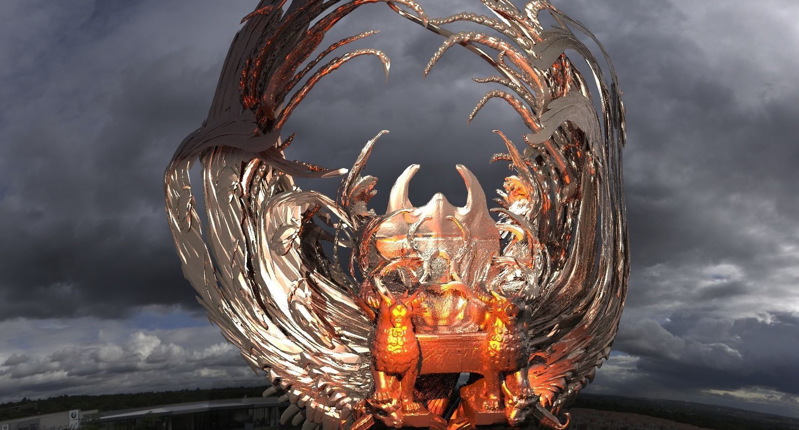 Cthulhu Arch with Throne 1 3D model | CGTrader