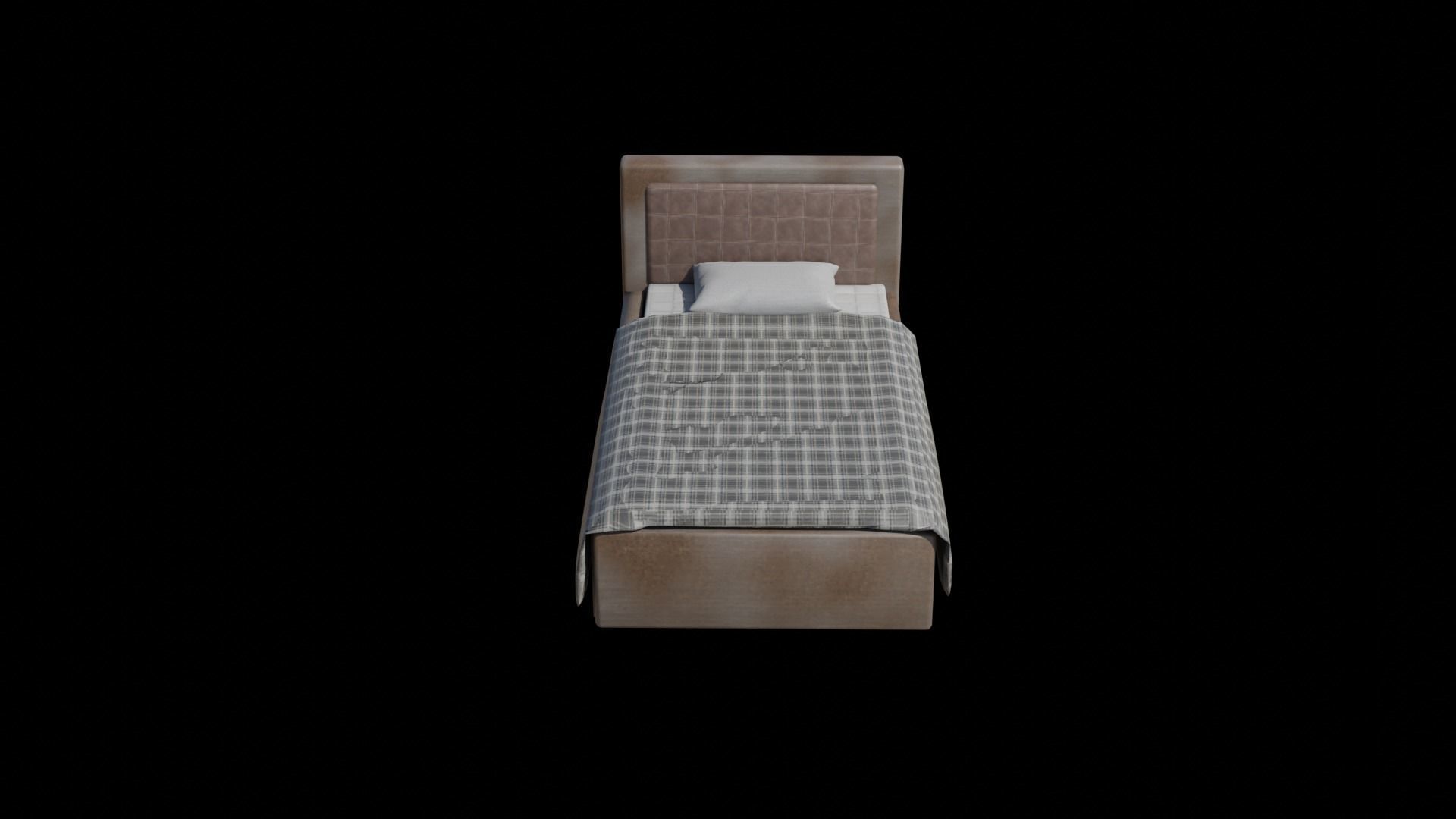 bed low poly free 3D model | CGTrader