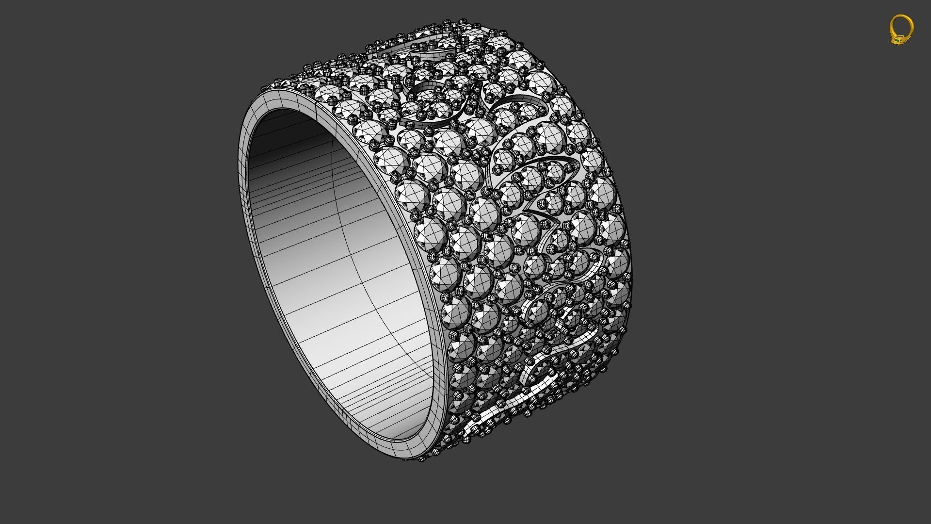 fire flame ring jewelry band 3d print model 3D model 3D printable ...