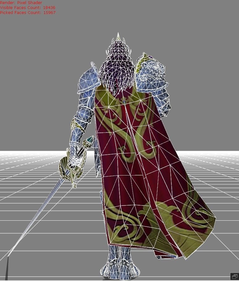 3D model Lancelot Floral Knight VR / AR / low-poly | CGTrader