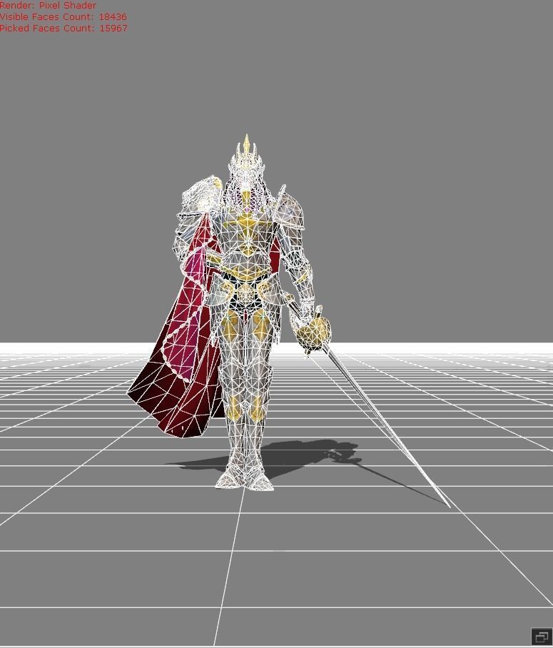 3D model Lancelot Floral Knight VR / AR / low-poly | CGTrader