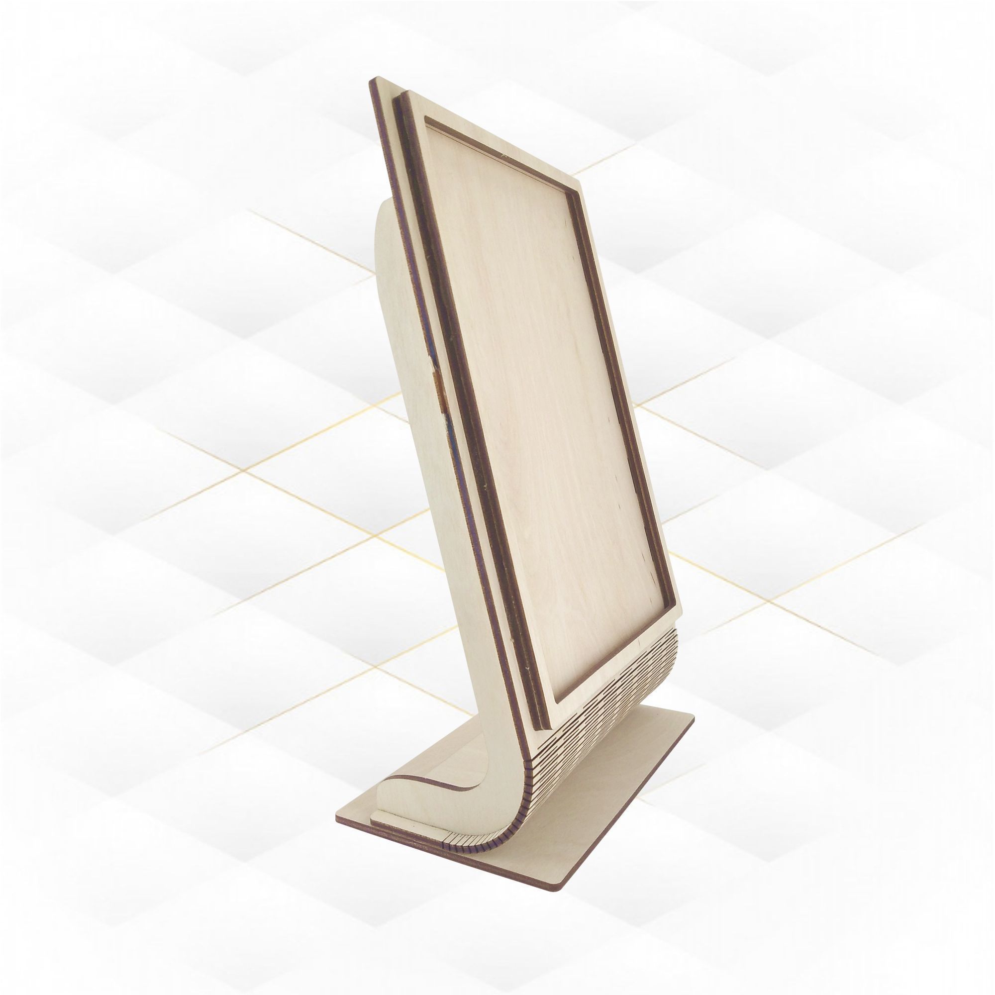 Picture frame 5x7 vertical design laser cut 3D model 3D printable ...