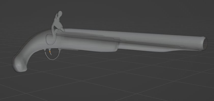 Simple Flintlock 3D model | CGTrader