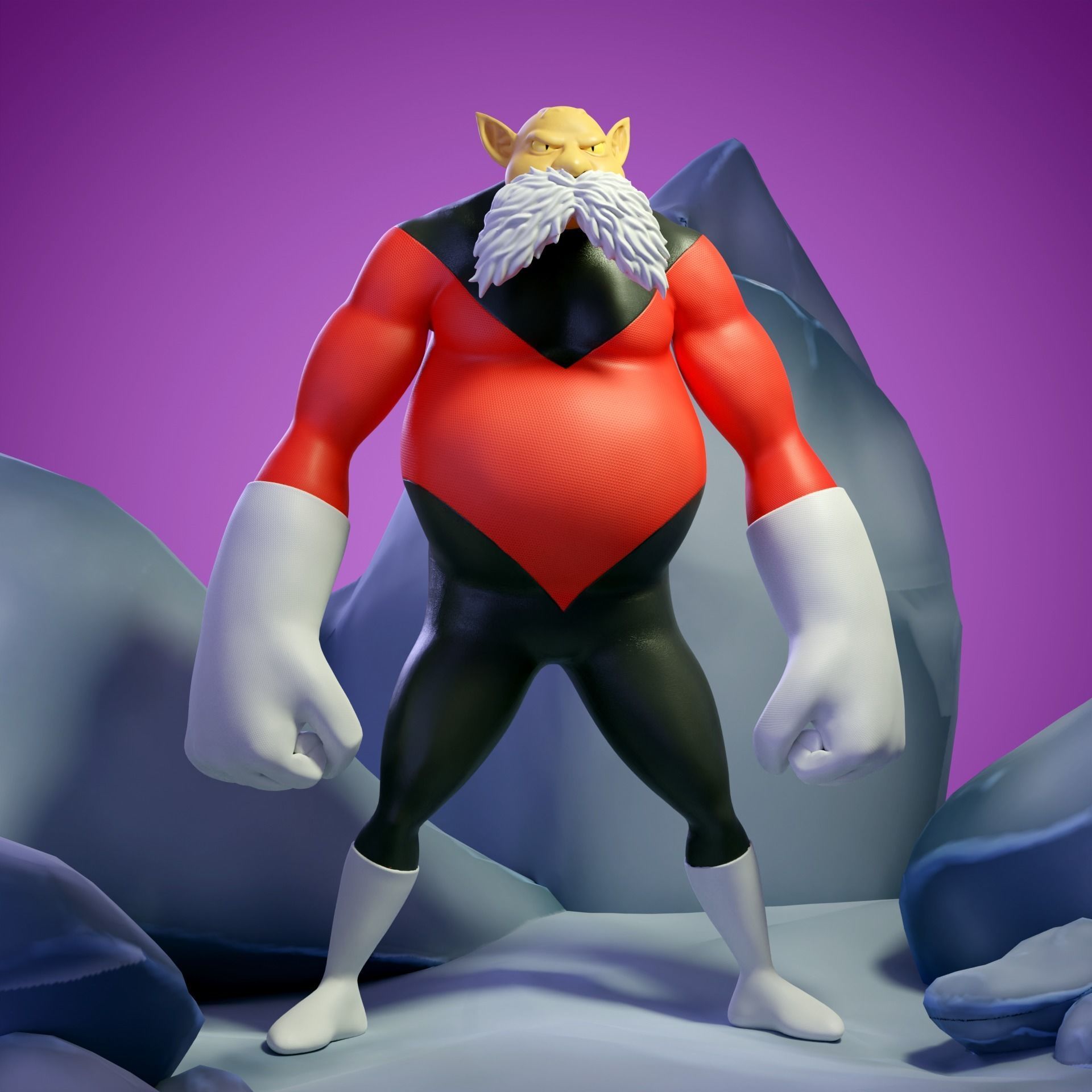 Toppo Stylized 3D model rigged | CGTrader