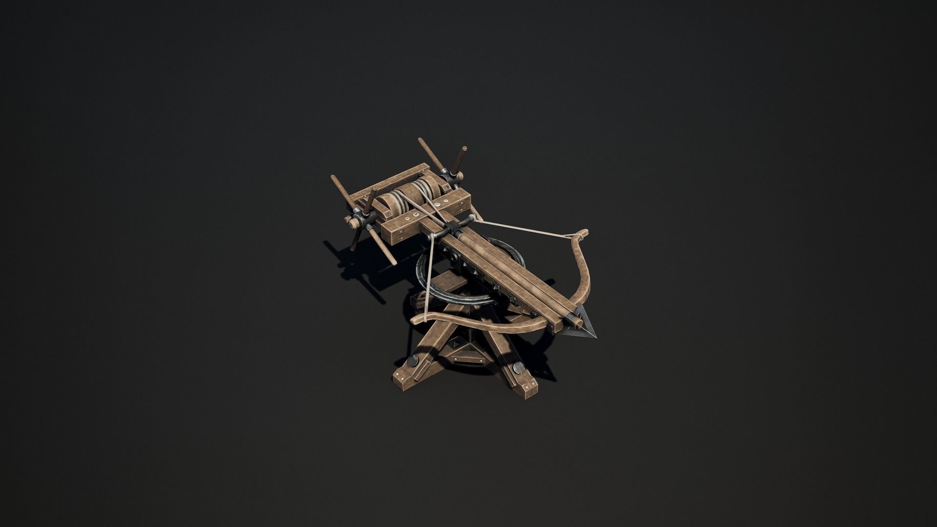 3D model Medieval Siege Weapon - Ballista VR / AR / low-poly | CGTrader