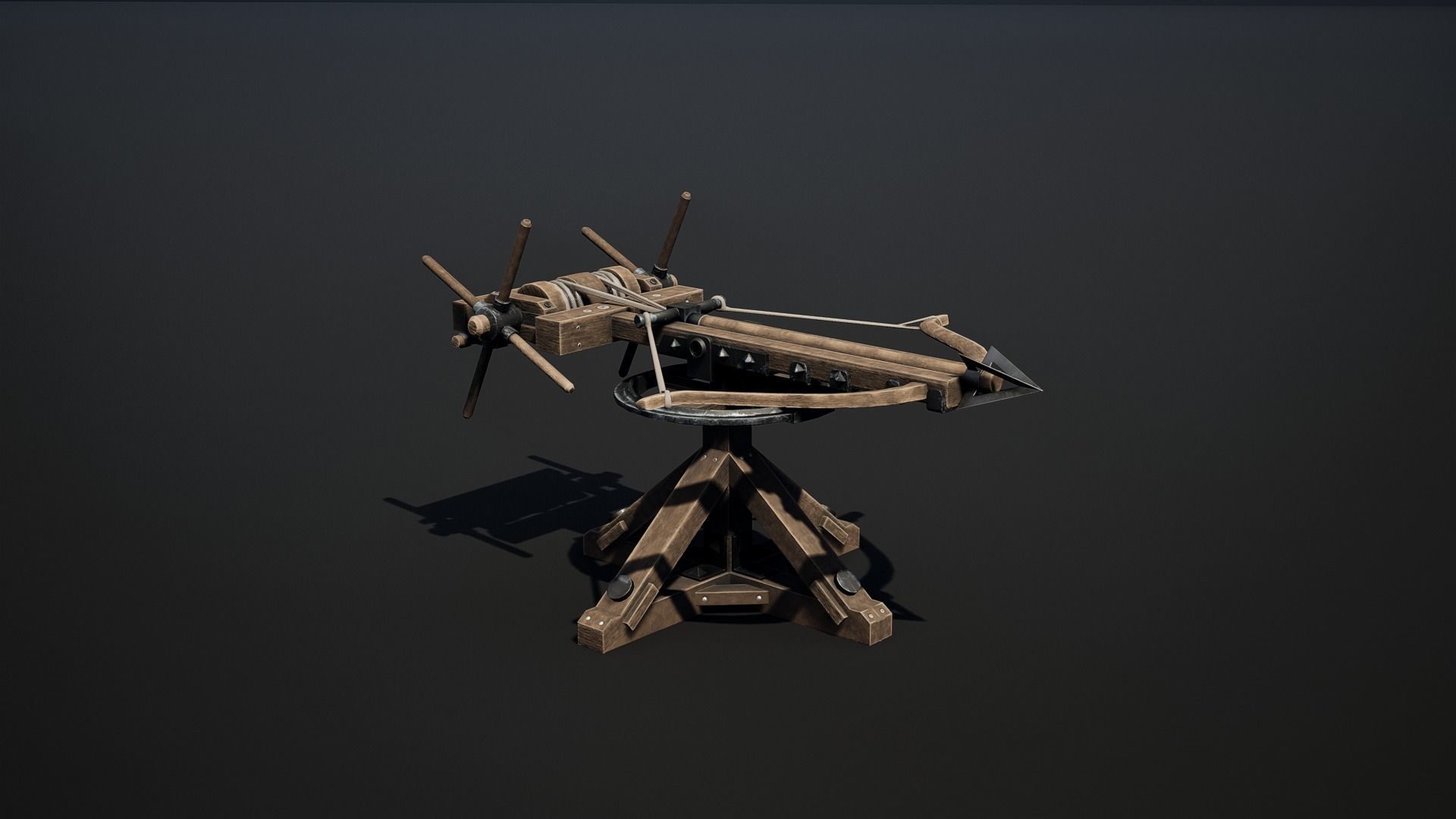 3D model Medieval Siege Weapon - Ballista VR / AR / low-poly | CGTrader