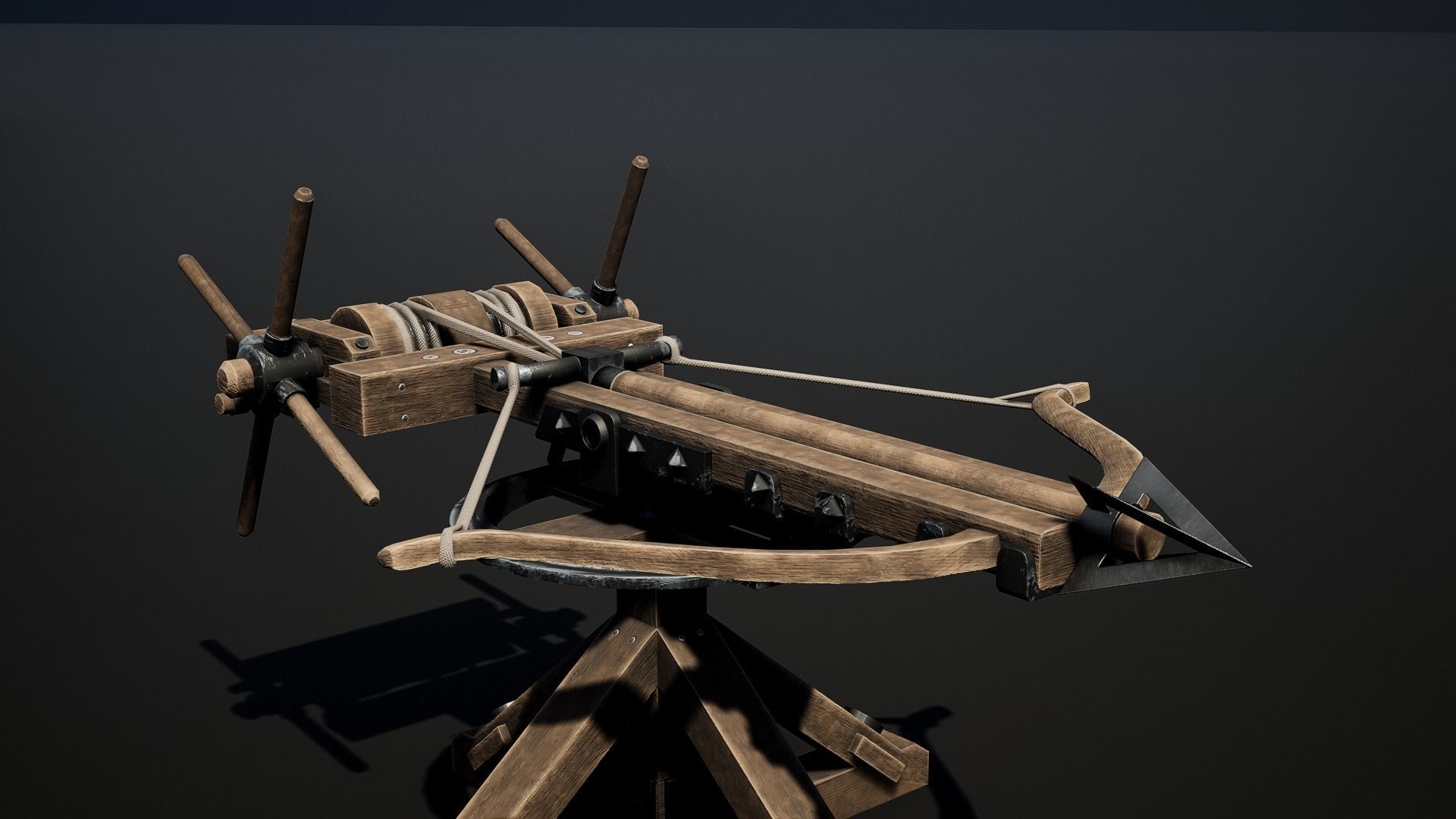 3D model Medieval Siege Weapon - Ballista VR / AR / low-poly | CGTrader
