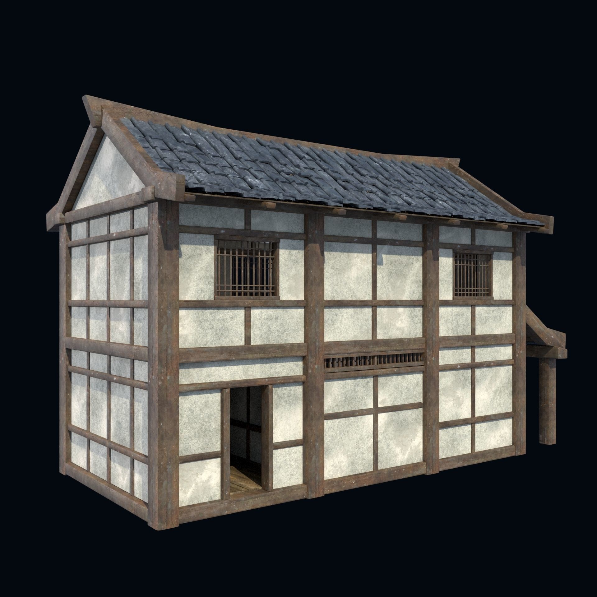 3D model ASIAN JAPAN ORIENTAL INDUSTRIAL CITY BUILDING HOUSE COLLECTION ...